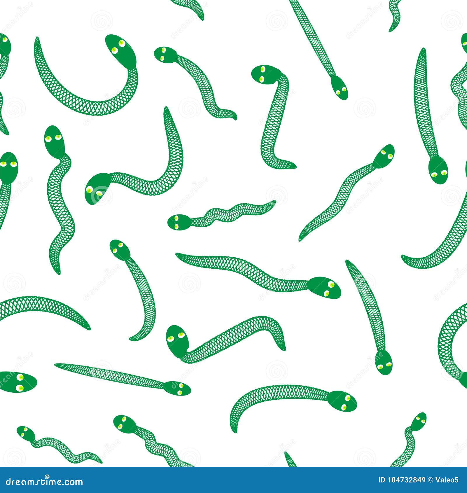 Green Snake Seamless Background. Animal Pattern Stock Illustration ...