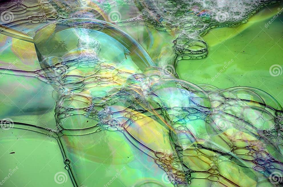 Green soap bubbles stock image. Image of abstract, bubble - 112279217