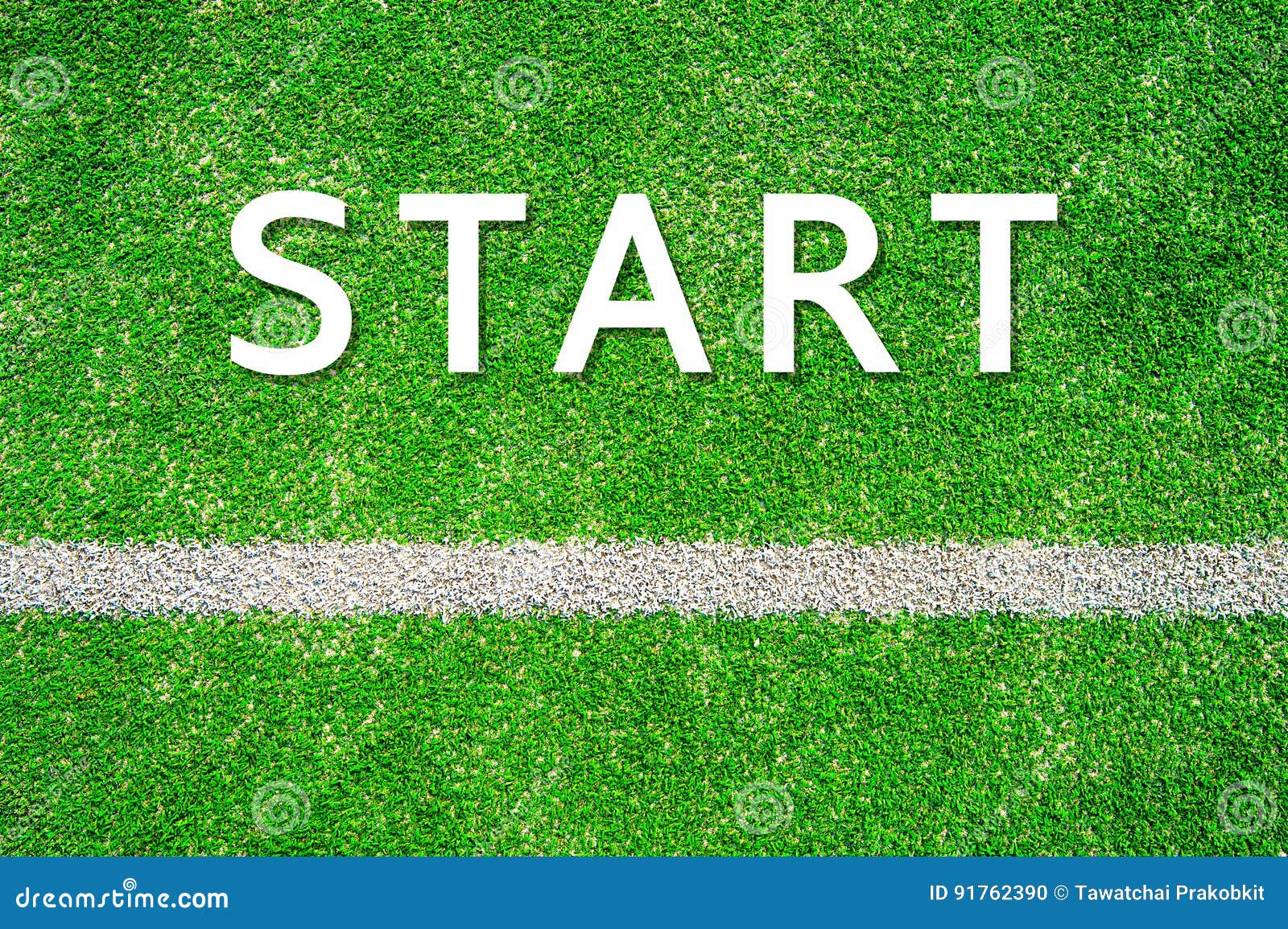 Green soccer field. stock photo. Image of floor, athletic - 91762390