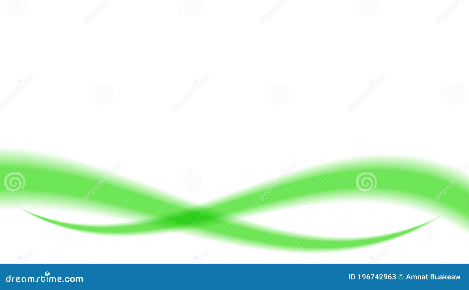Green Soft Wave Shape Graphic on White Background, Abstract Green ...