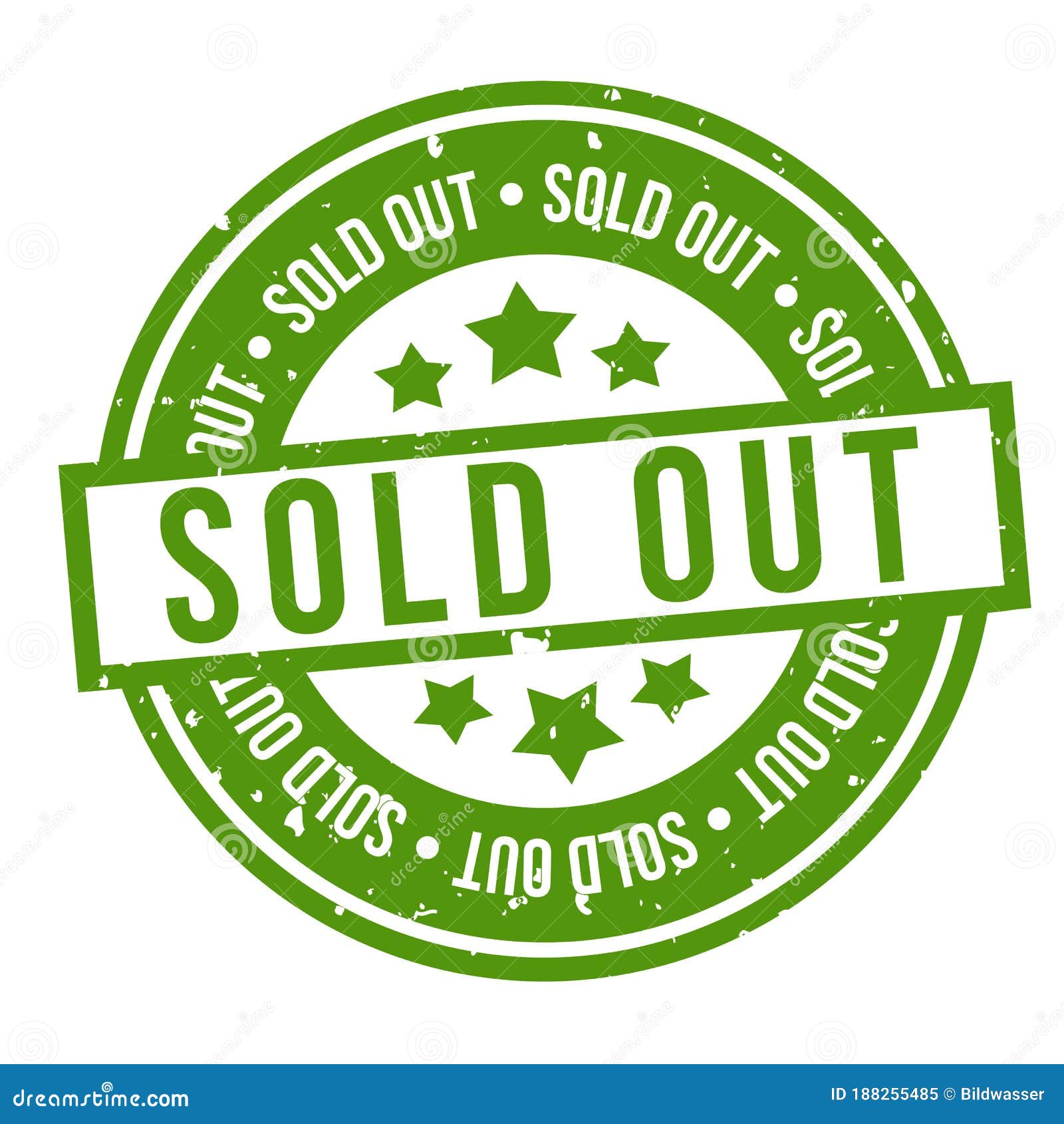 Green Sold Out Stamp. Eps10 Vector Badge Stock Illustration ...