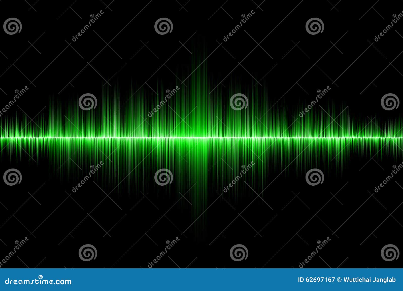 Green Sound Wave Background Stock Image - Image of black, abstract ...
