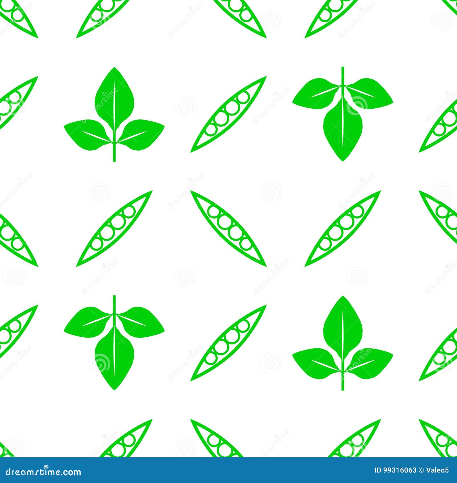 Green Soybeans Seamless Pattern Stock Vector - Illustration of branch ...