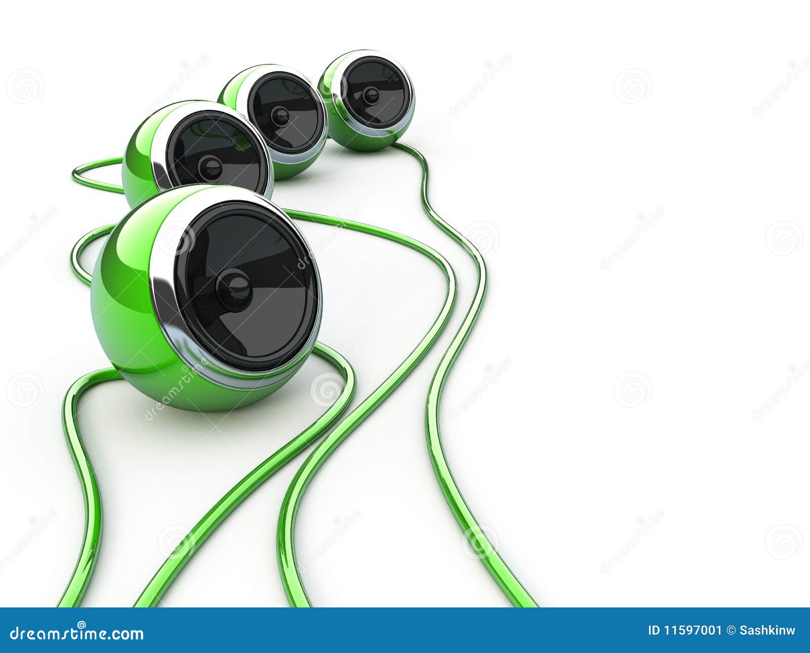 Green speakers stock illustration. Illustration of green - 11597001