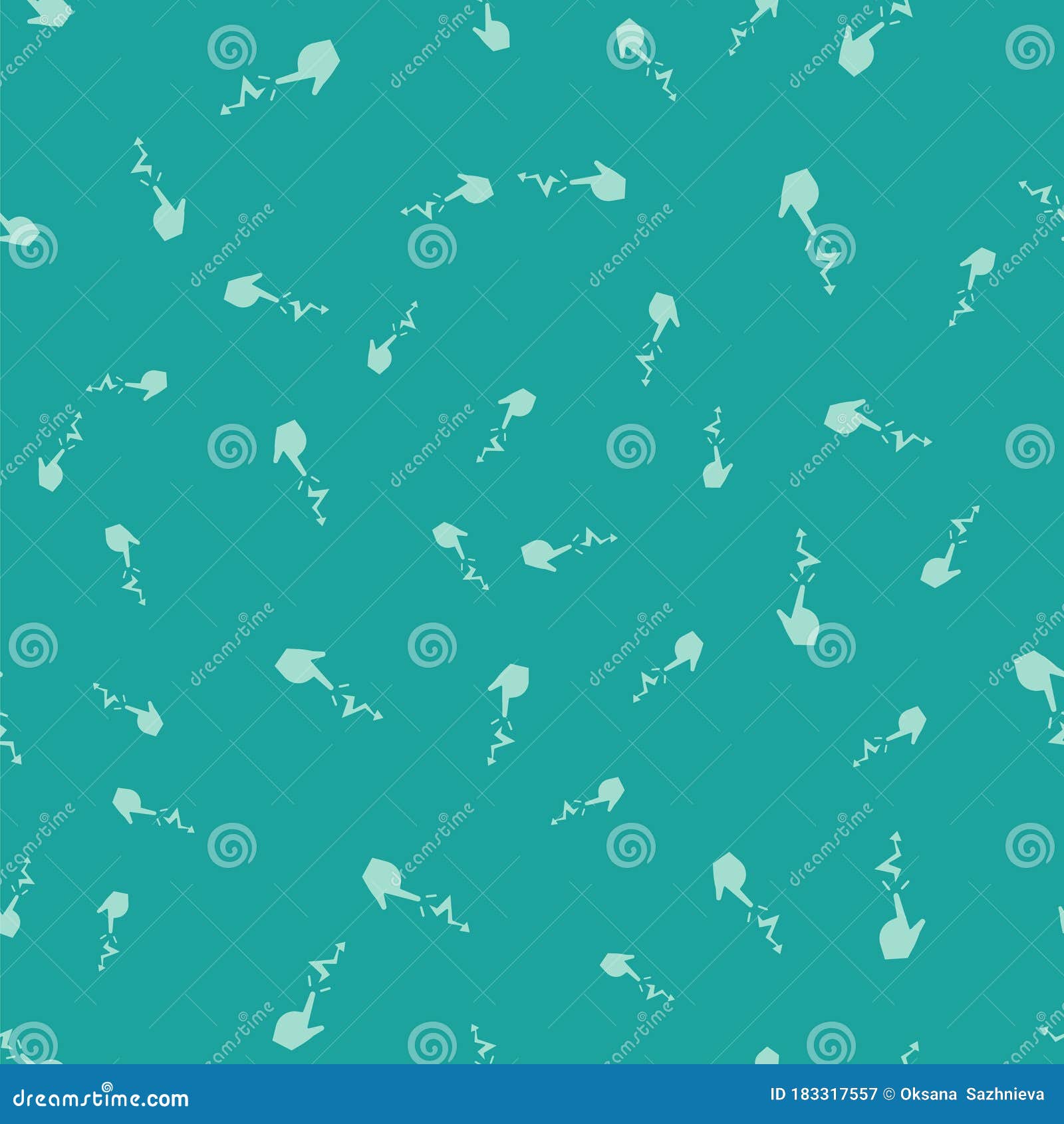 Green Spell Icon Isolated Seamless Pattern on Green Background. the ...