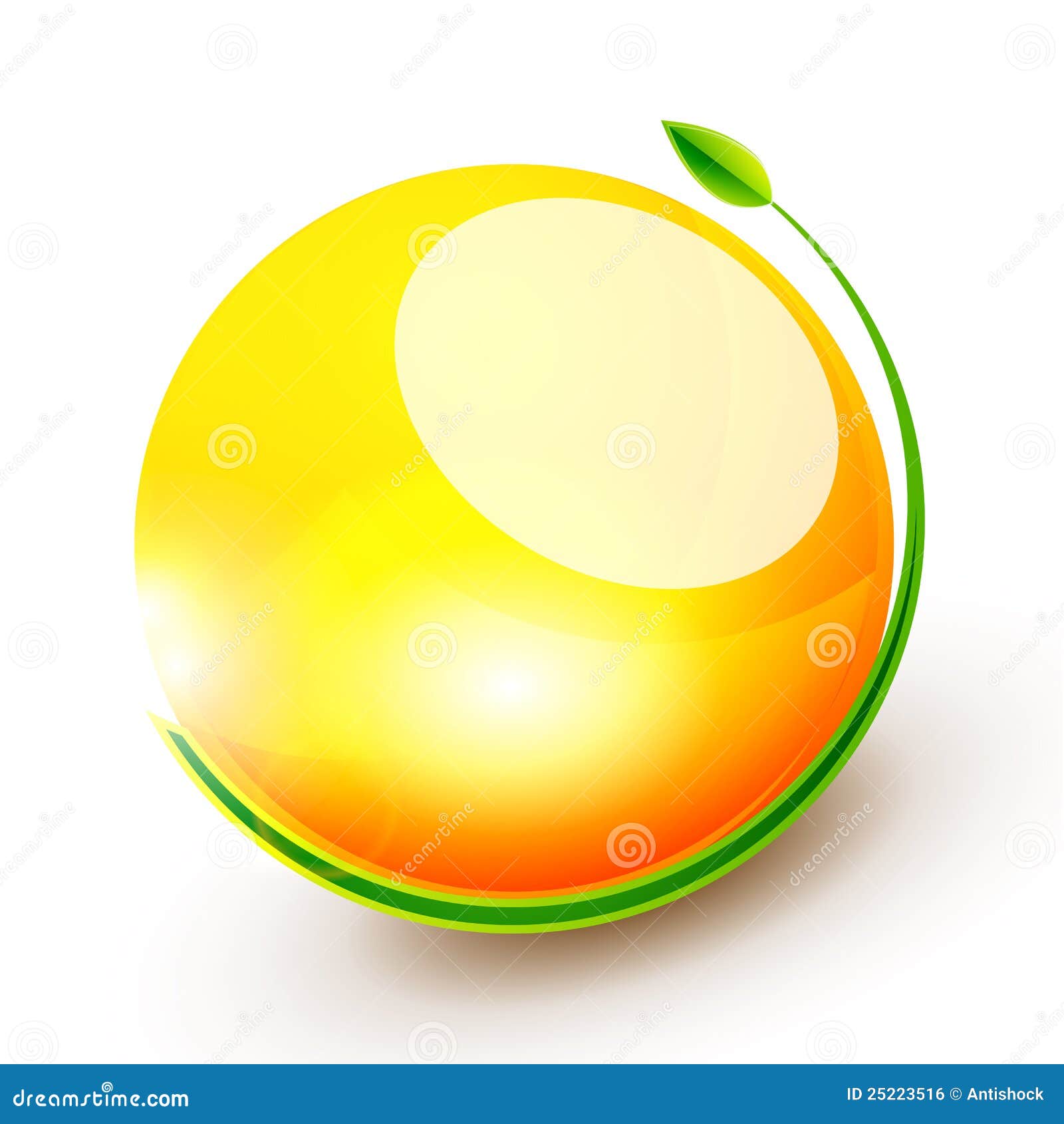 Green sphere concept stock vector. Illustration of element - 25223516
