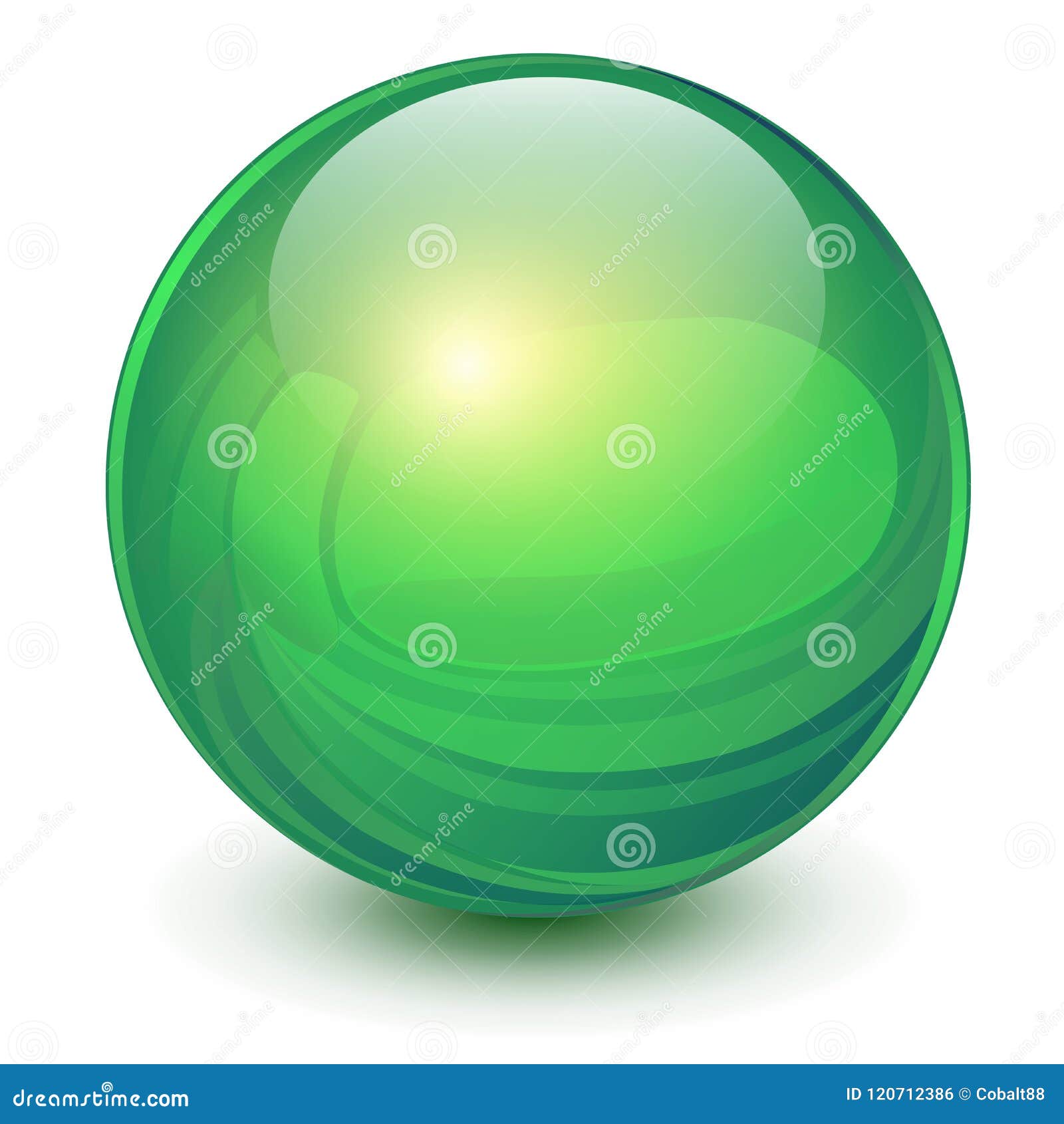 Green sphere 3D stock vector. Illustration of icon, sphere - 120712386