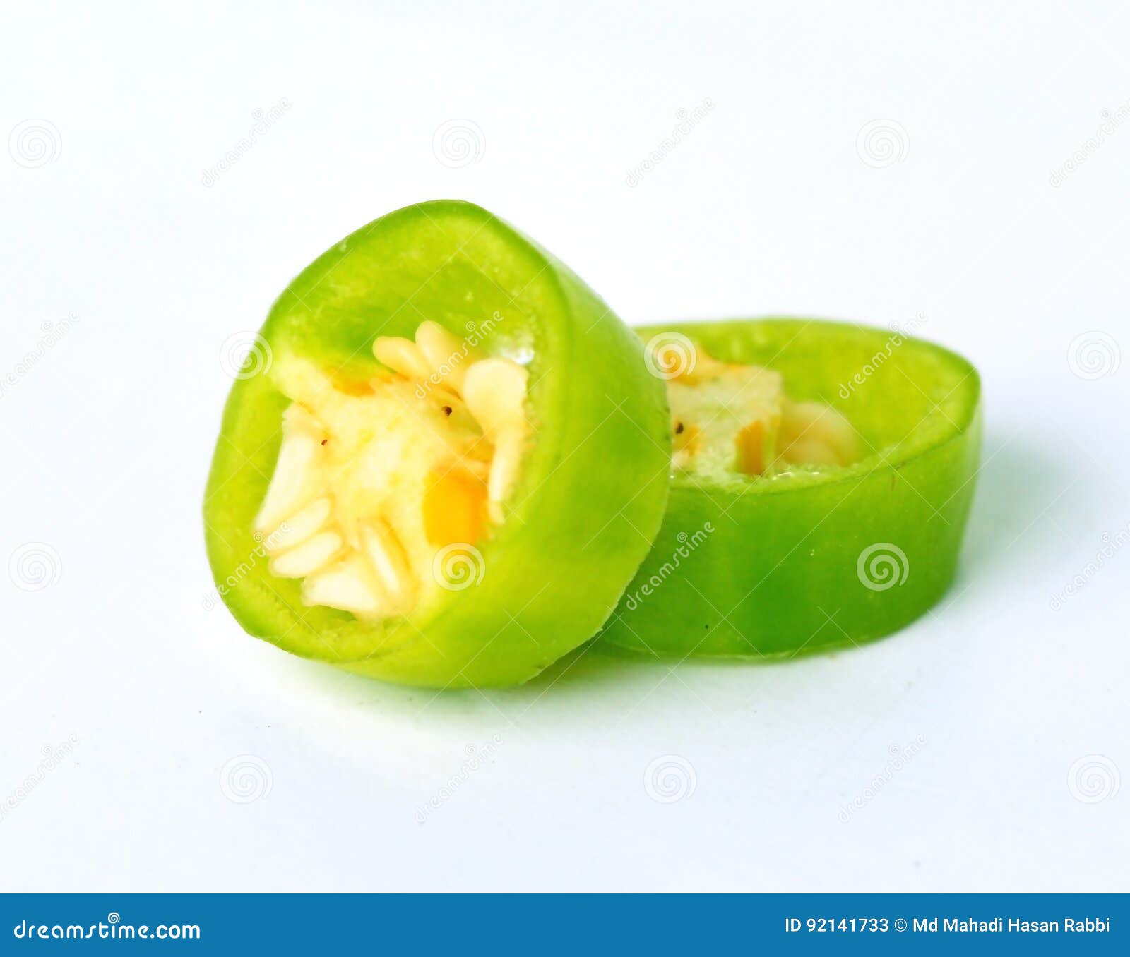 Green and Spicy Chili Slice Stock Image - Image of paprika, album: 92141733