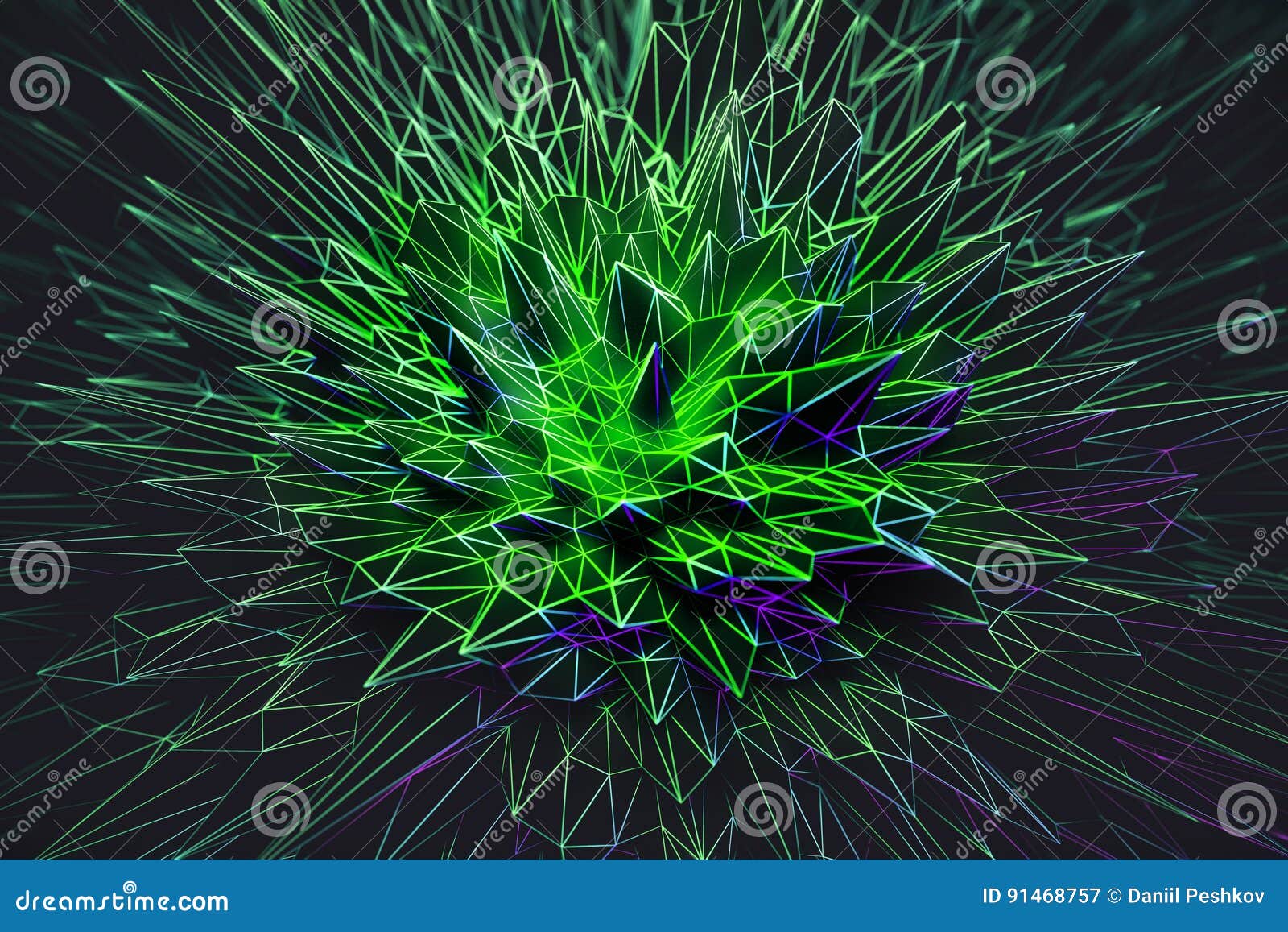 Green spike background stock illustration. Illustration of bright ...