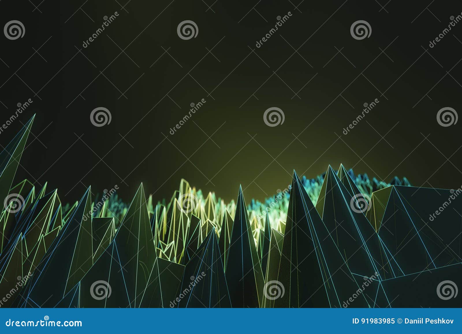 Green spikes background stock illustration. Illustration of design ...