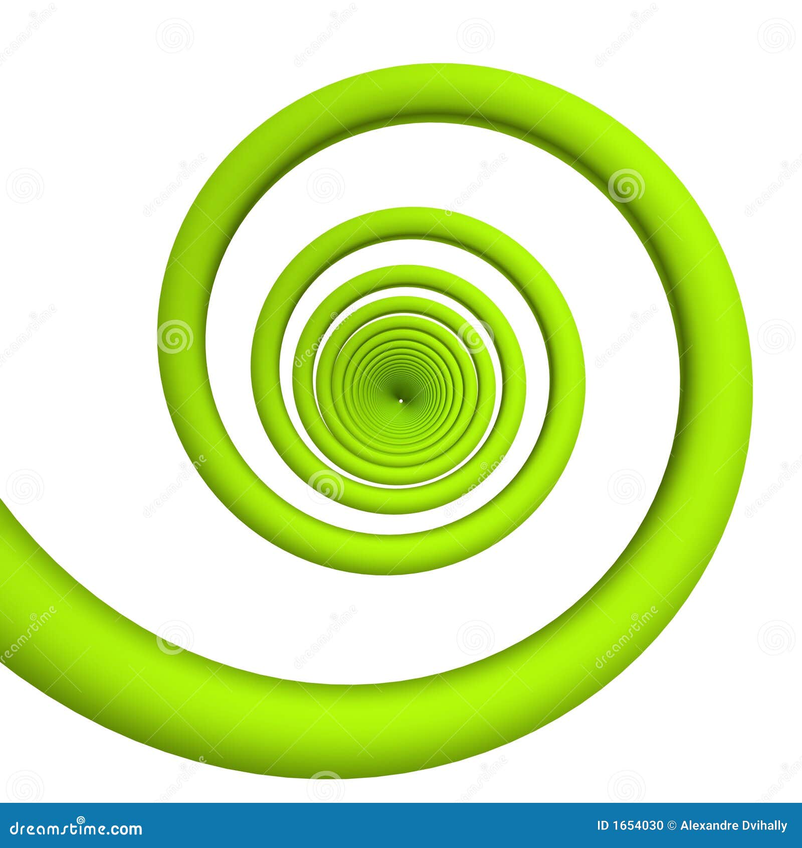 Green spiral stock illustration. Illustration of abstract - 1654030