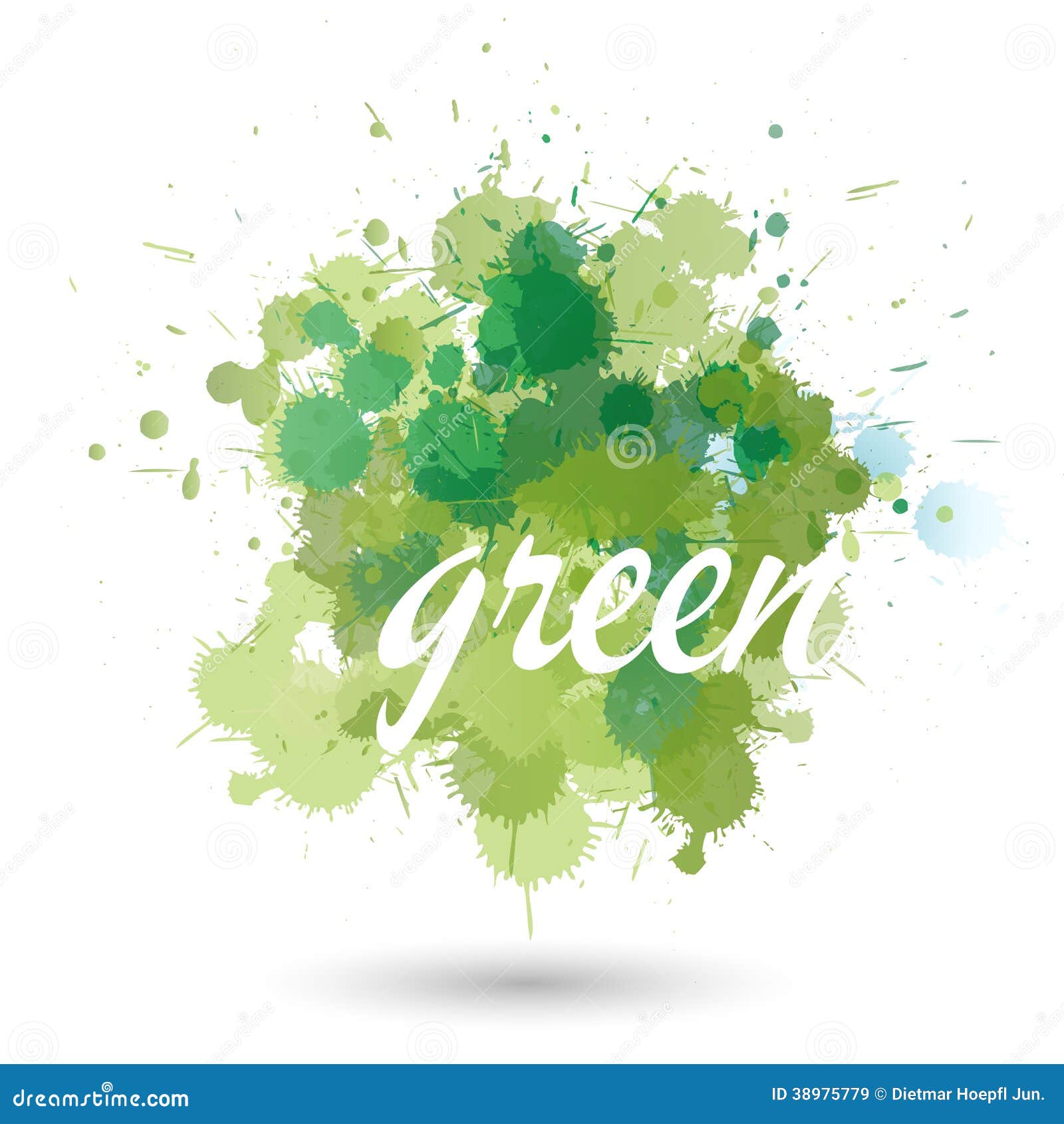 Green splatter element stock vector. Illustration of green - 38975779