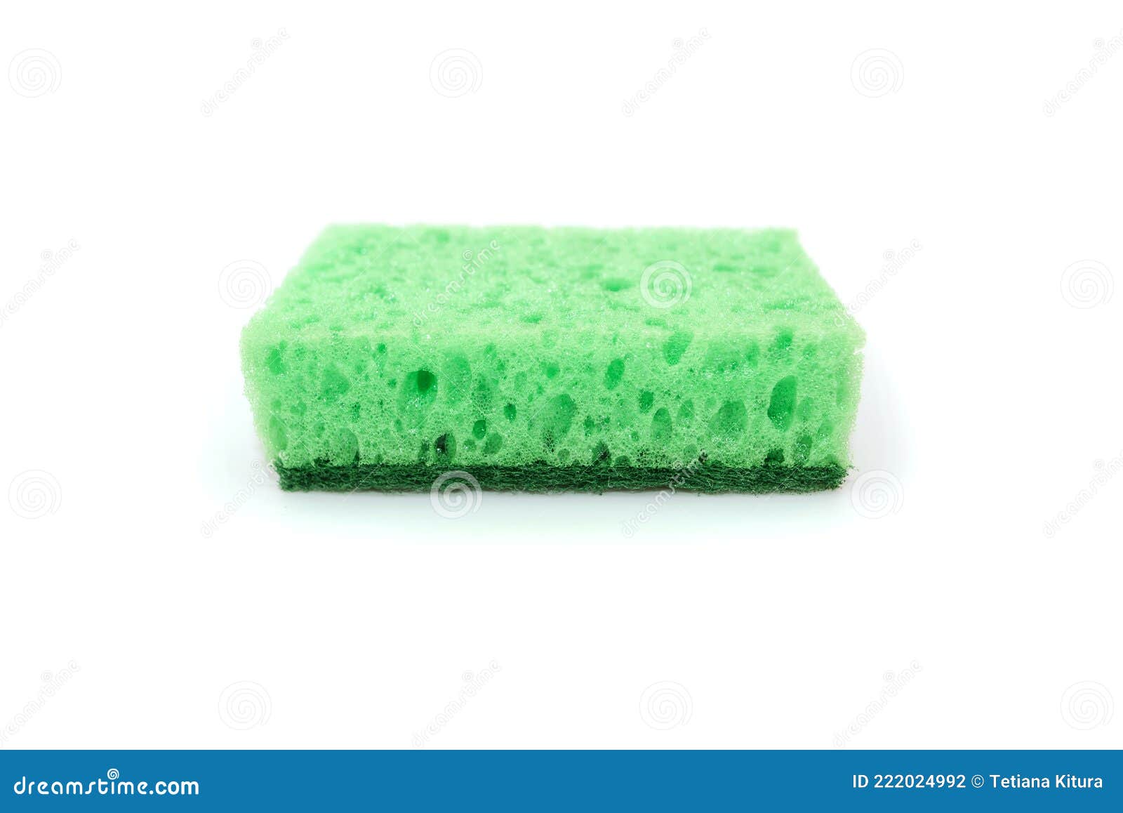Green Sponge on a White Background Stock Photo - Image of dish ...