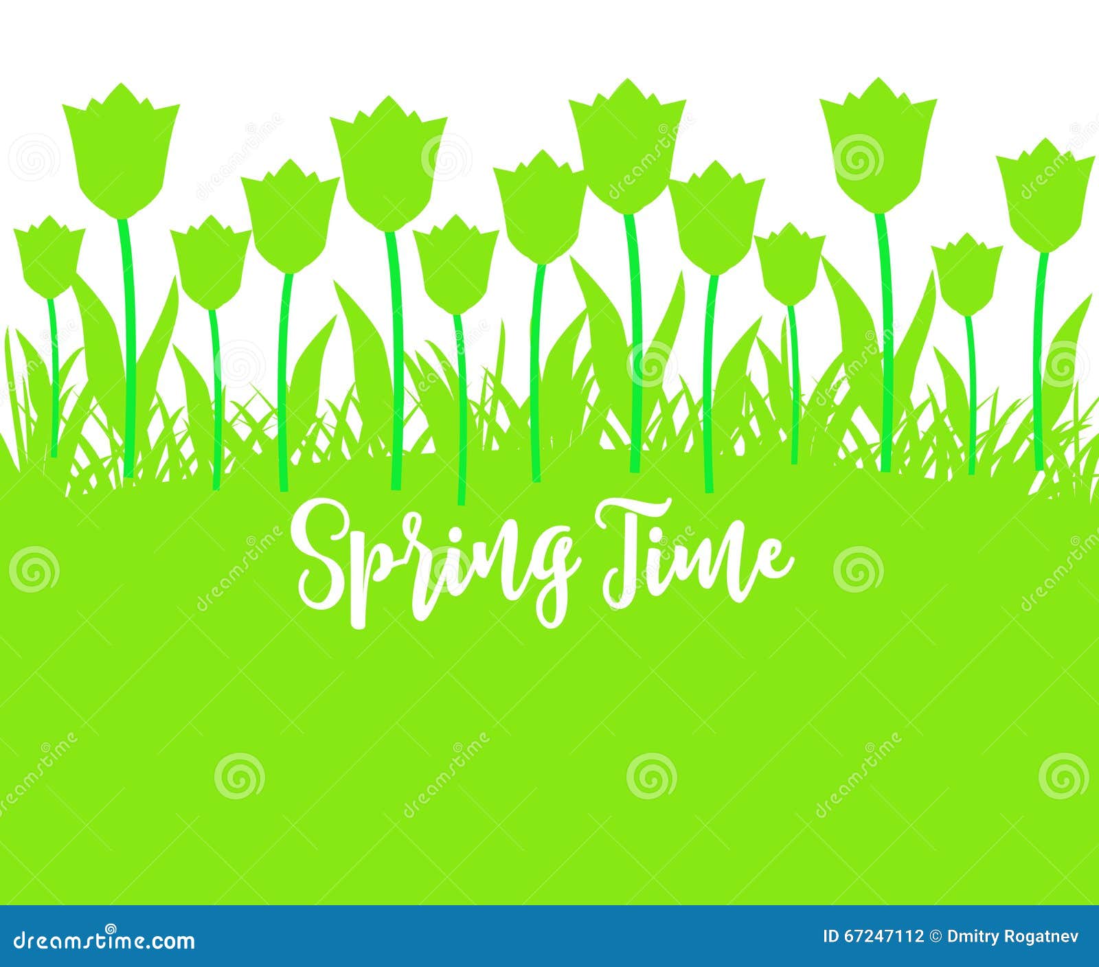 Green spring background stock vector. Illustration of plant - 67247112