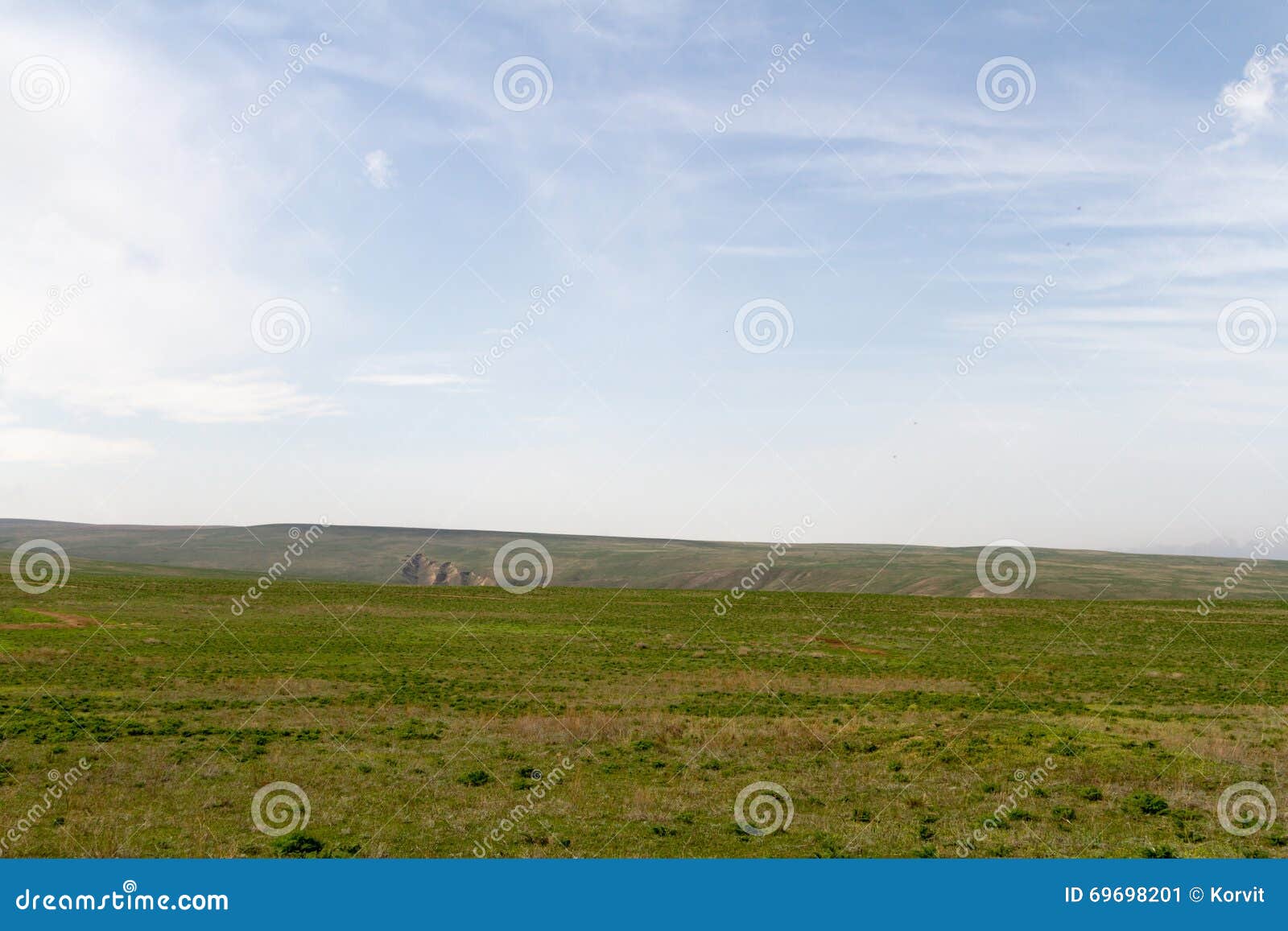 Green spring steppe stock image. Image of landscapes - 69698201