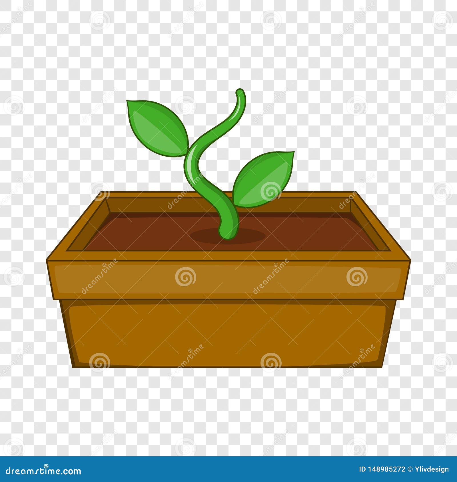 Green Sprout Icon, Cartoon Style Stock Vector - Illustration of ...