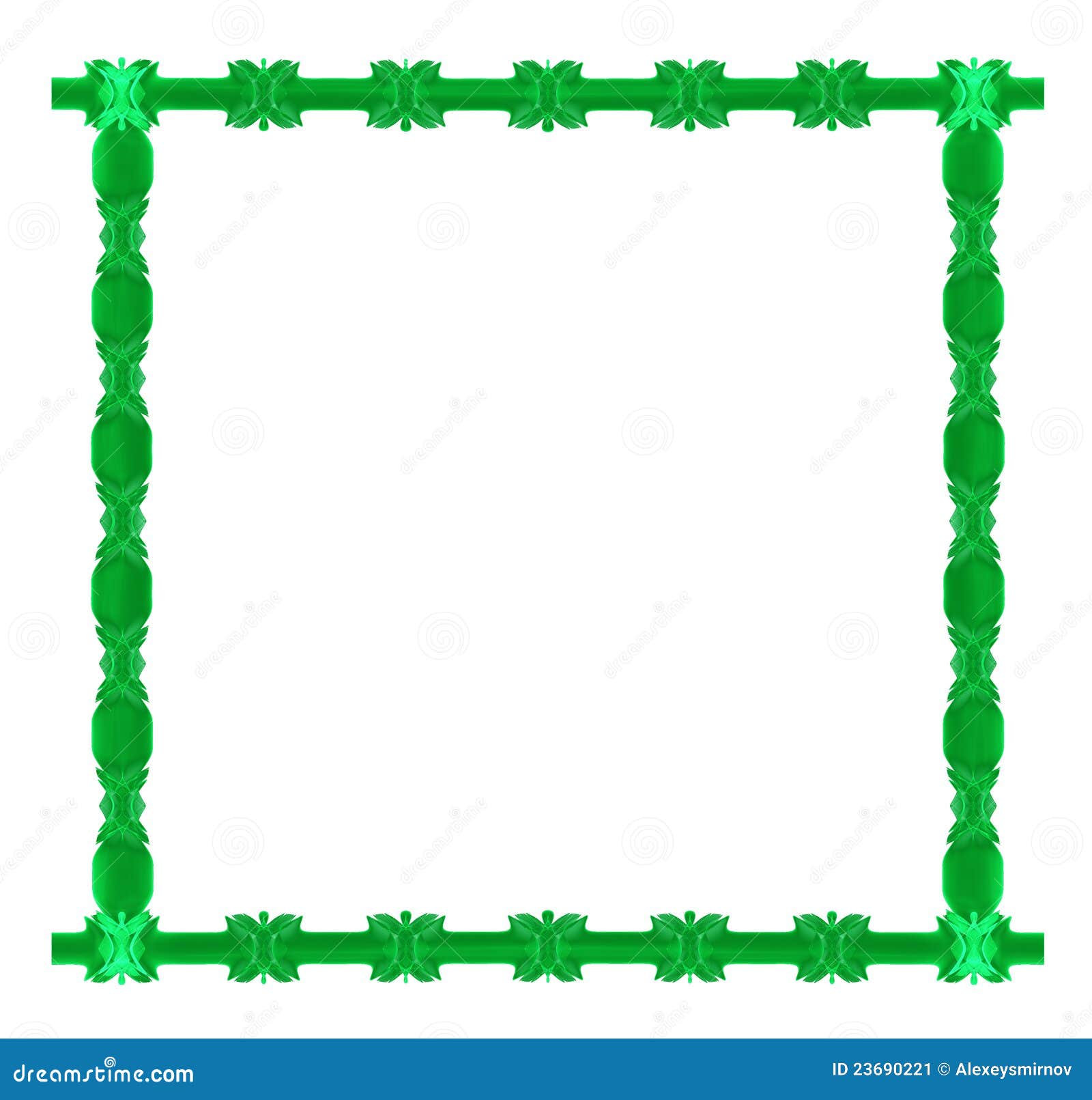 Green square frame stock illustration. Illustration of blank - 23690221