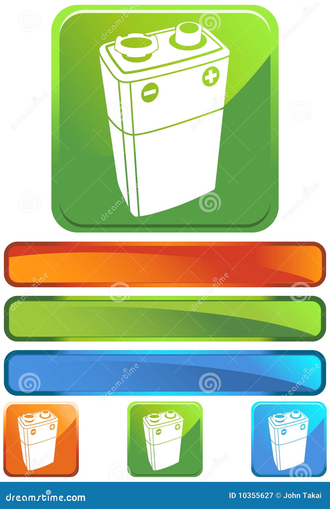 9 (Nine) Volts Transparent Battery Cell Charge Royalty-Free ...