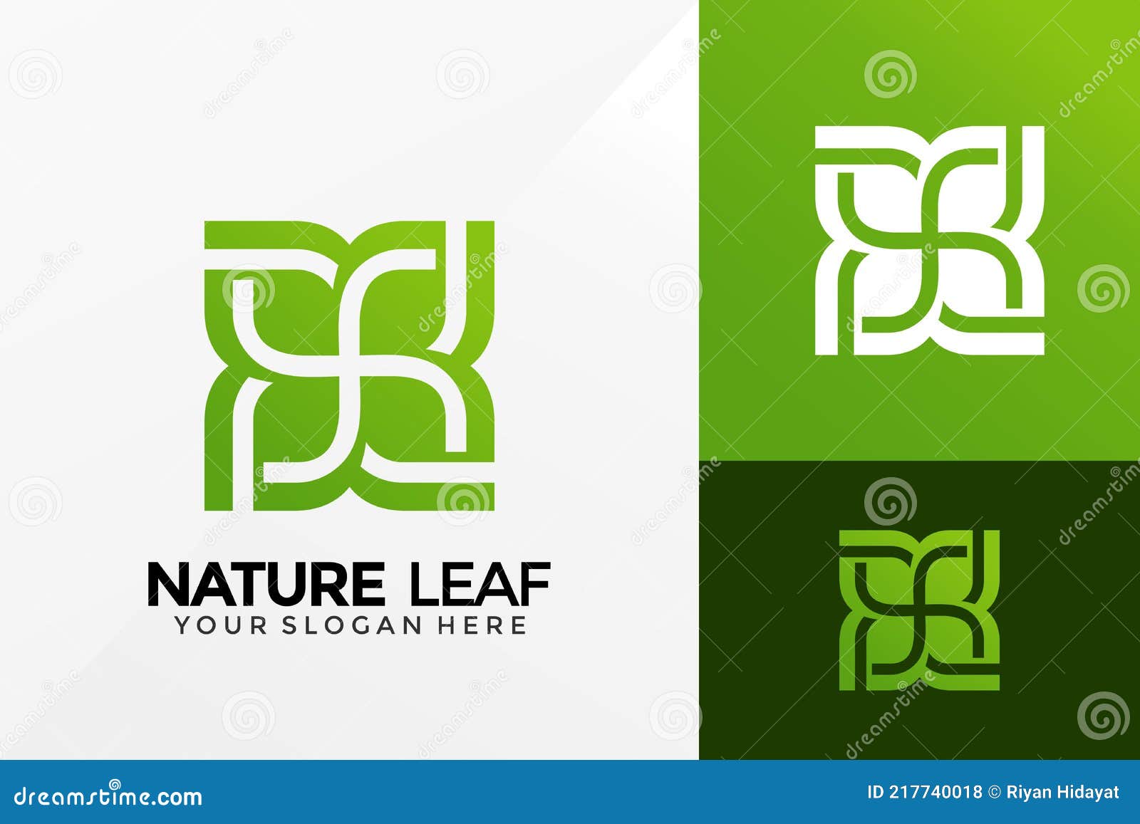 Green Square Leaf Logo Vector Design. Brand Identity Emblem, Designs ...