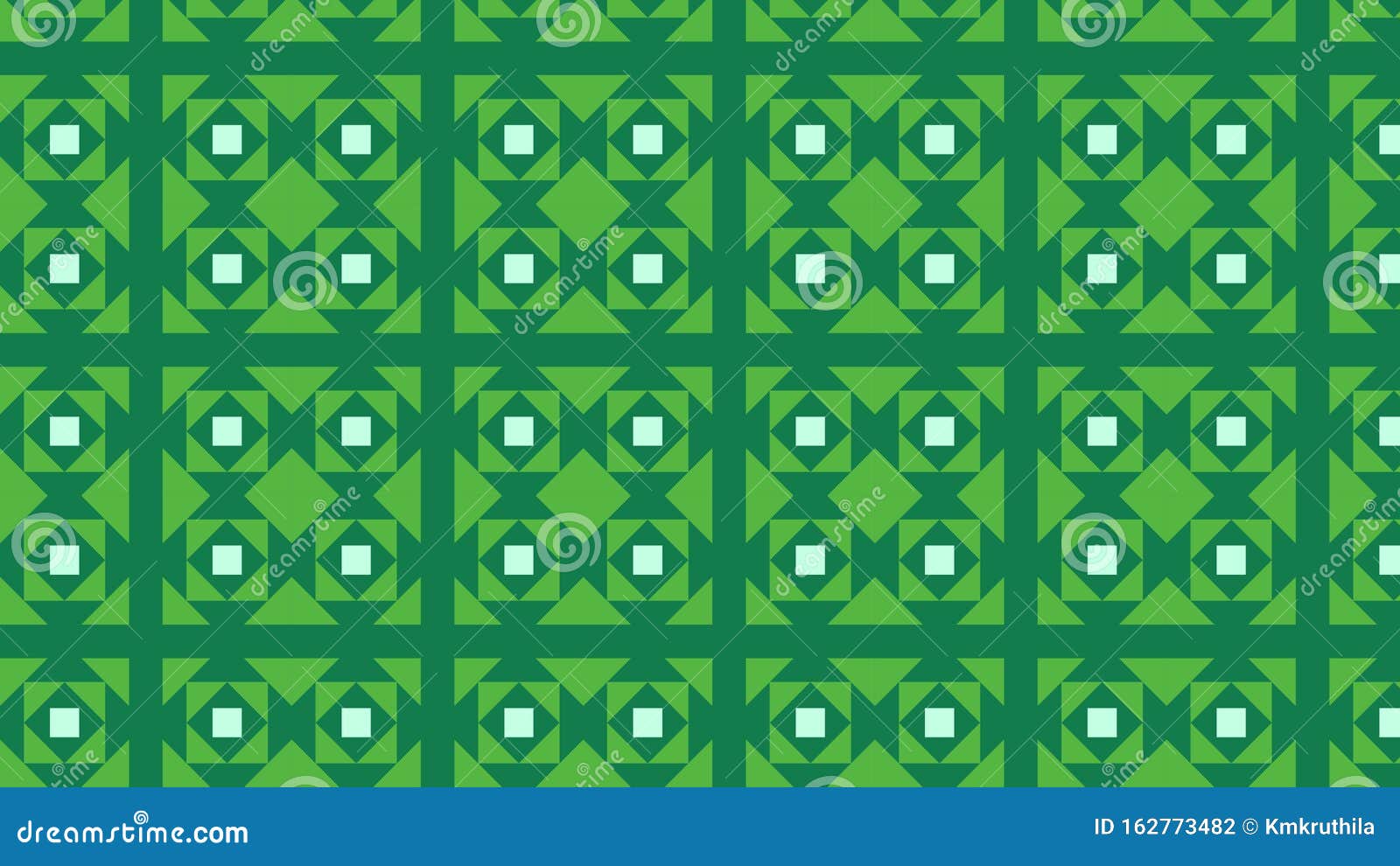 Green Square Pattern Design Stock Vector - Illustration of polygonal ...