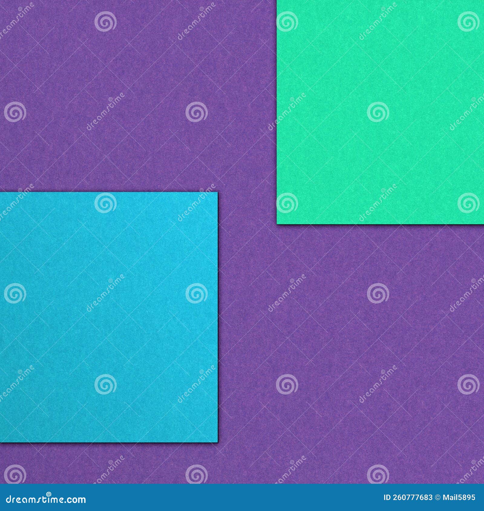 Green Square on Violet, Paper Textures. Vivid Colour Background for ...