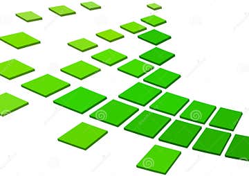 Green squares stock vector. Illustration of abstract - 15408690