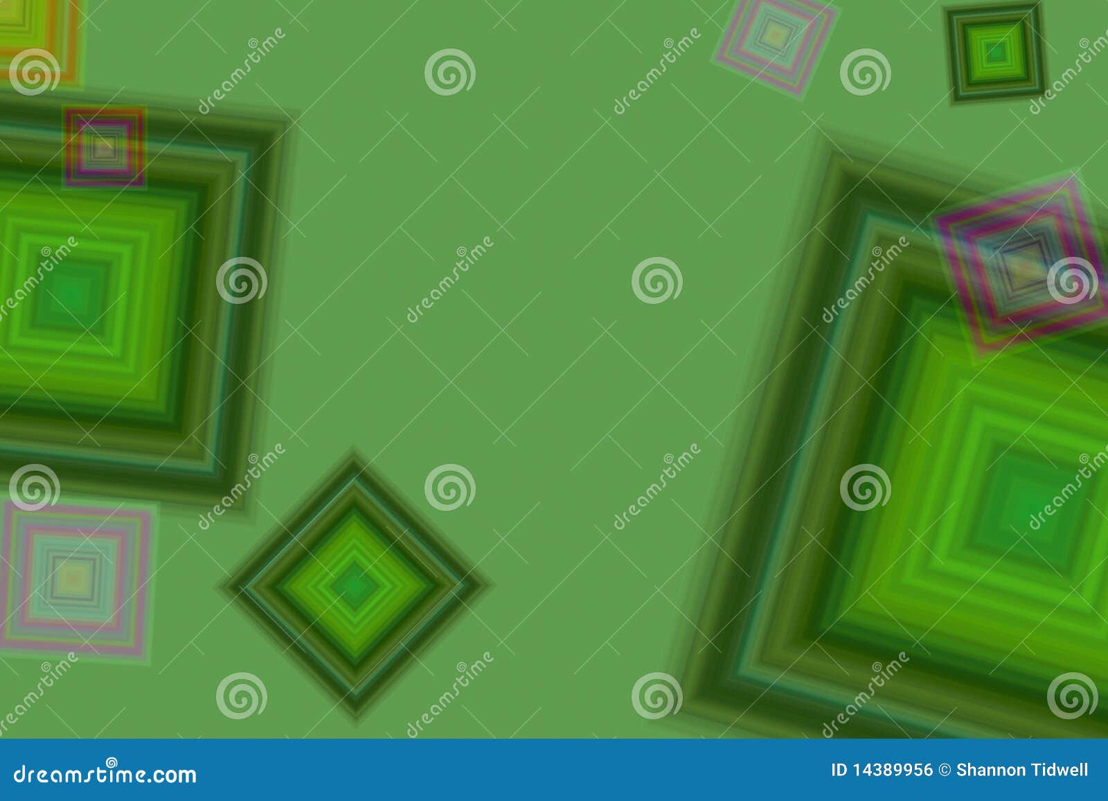 Green Squares Abstract Background Stock Illustration - Illustration of ...