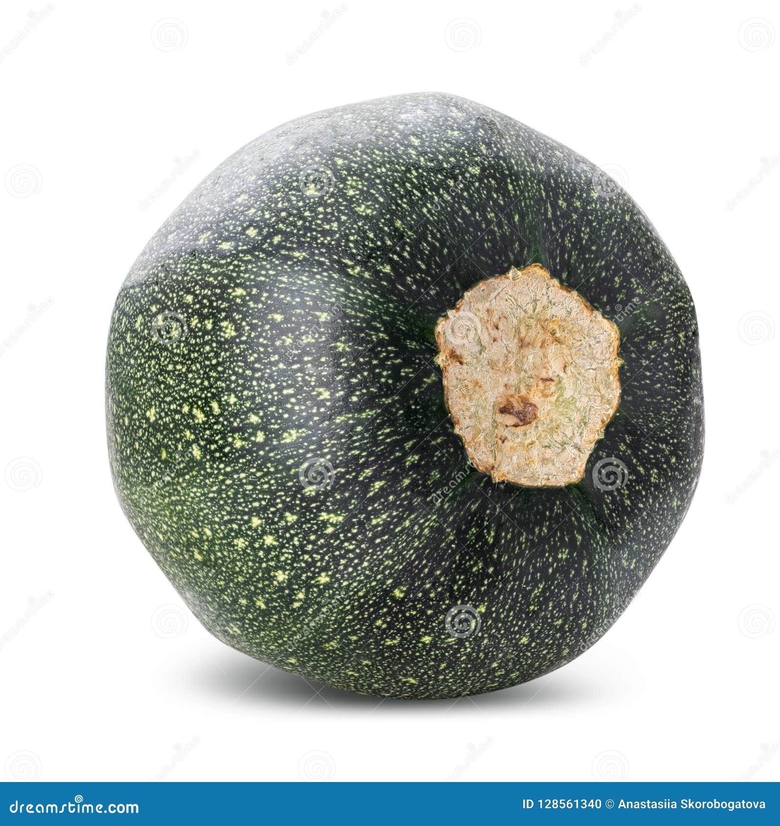 Green Squash Isolated on White Background. Clipping Path Stock Photo ...