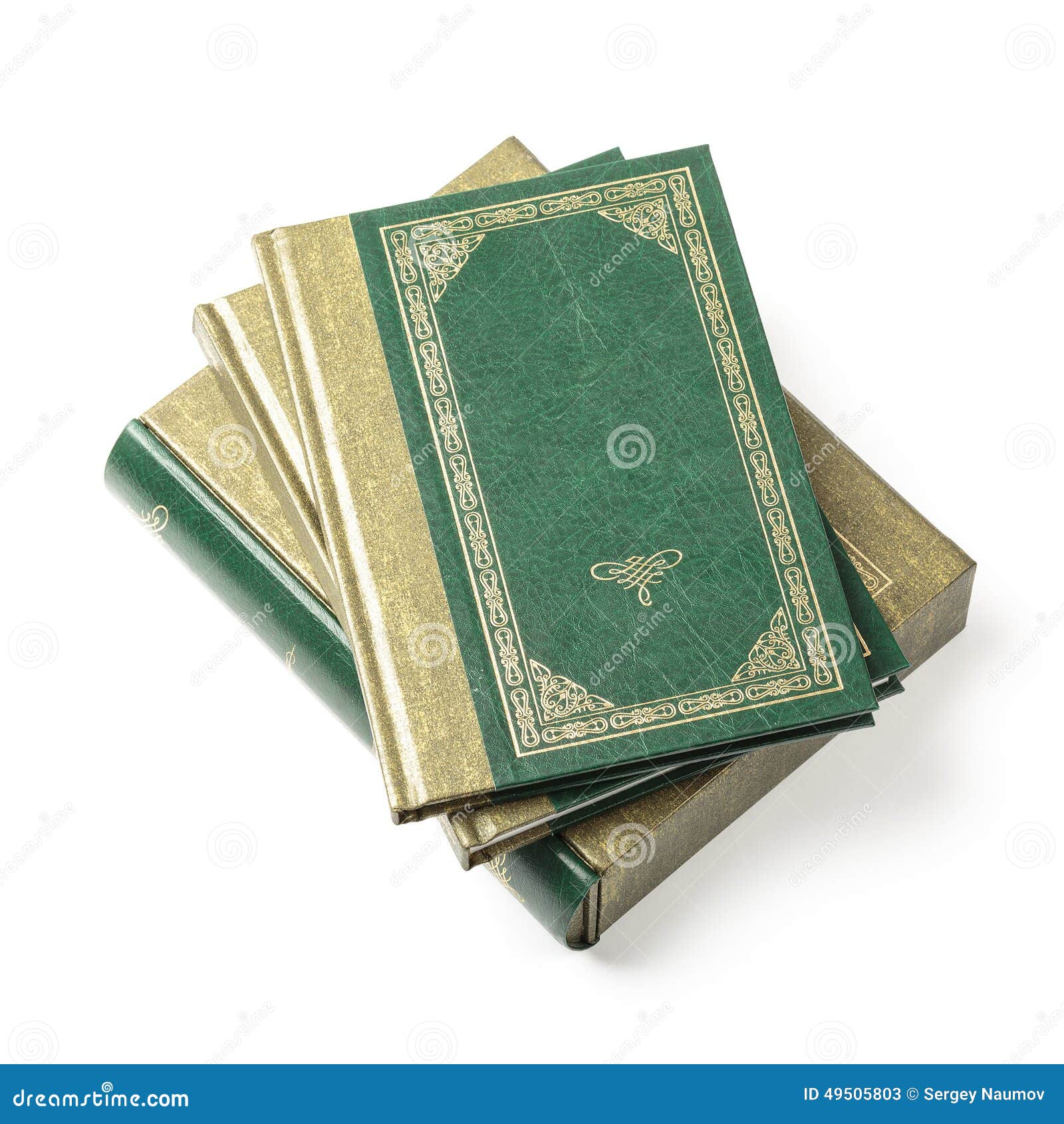 Green Stack of Books and Book Covers Stock Image - Image of ...