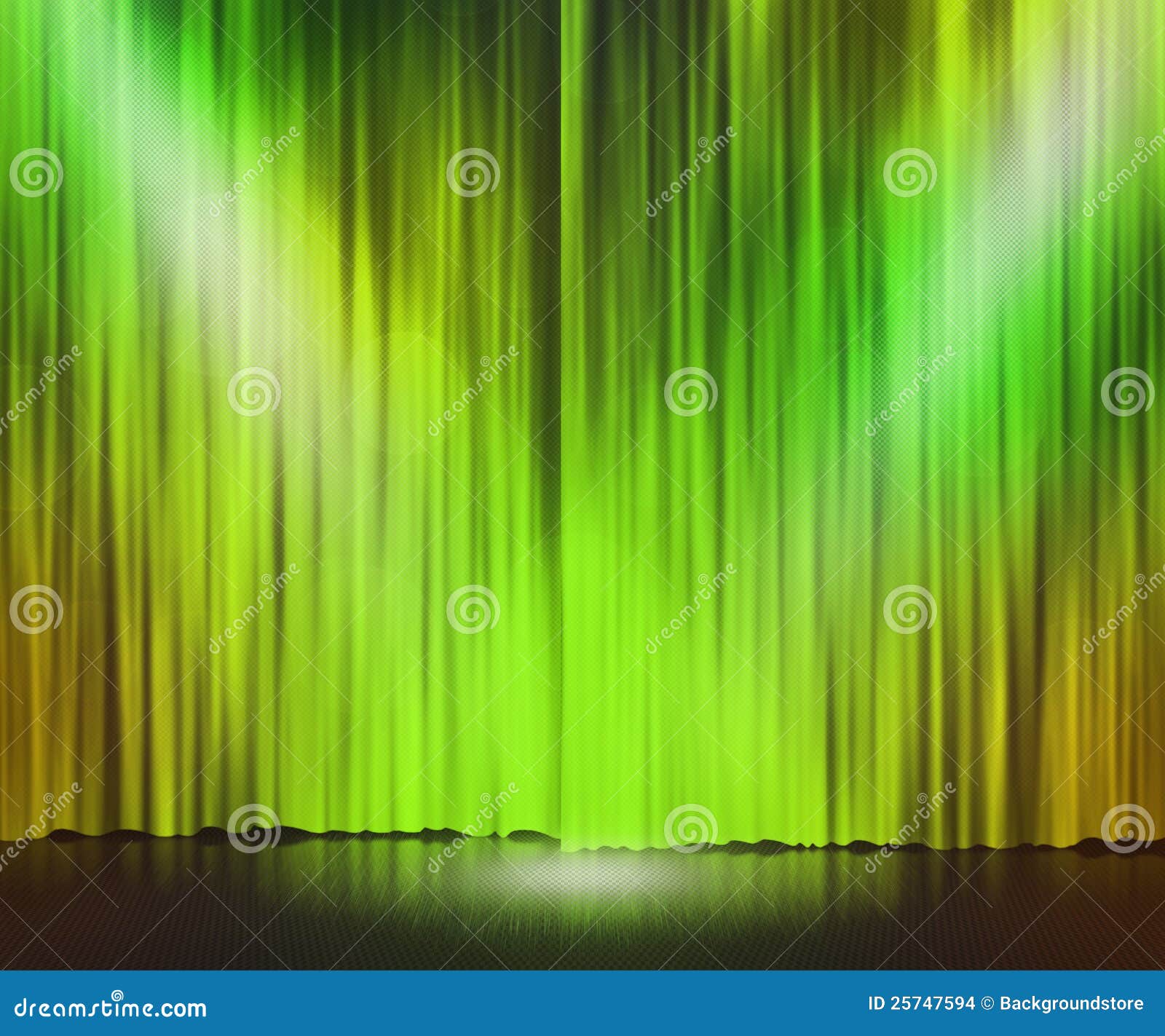 Green Stage Spotlight Background Stock Illustration - Illustration of ...