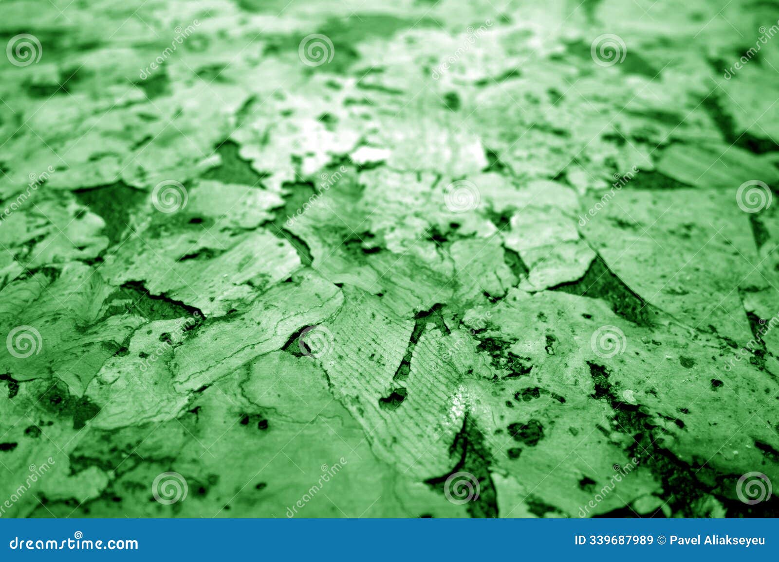 Green Stained Cork Board Panel Texture with Blur Effect Stock Image ...