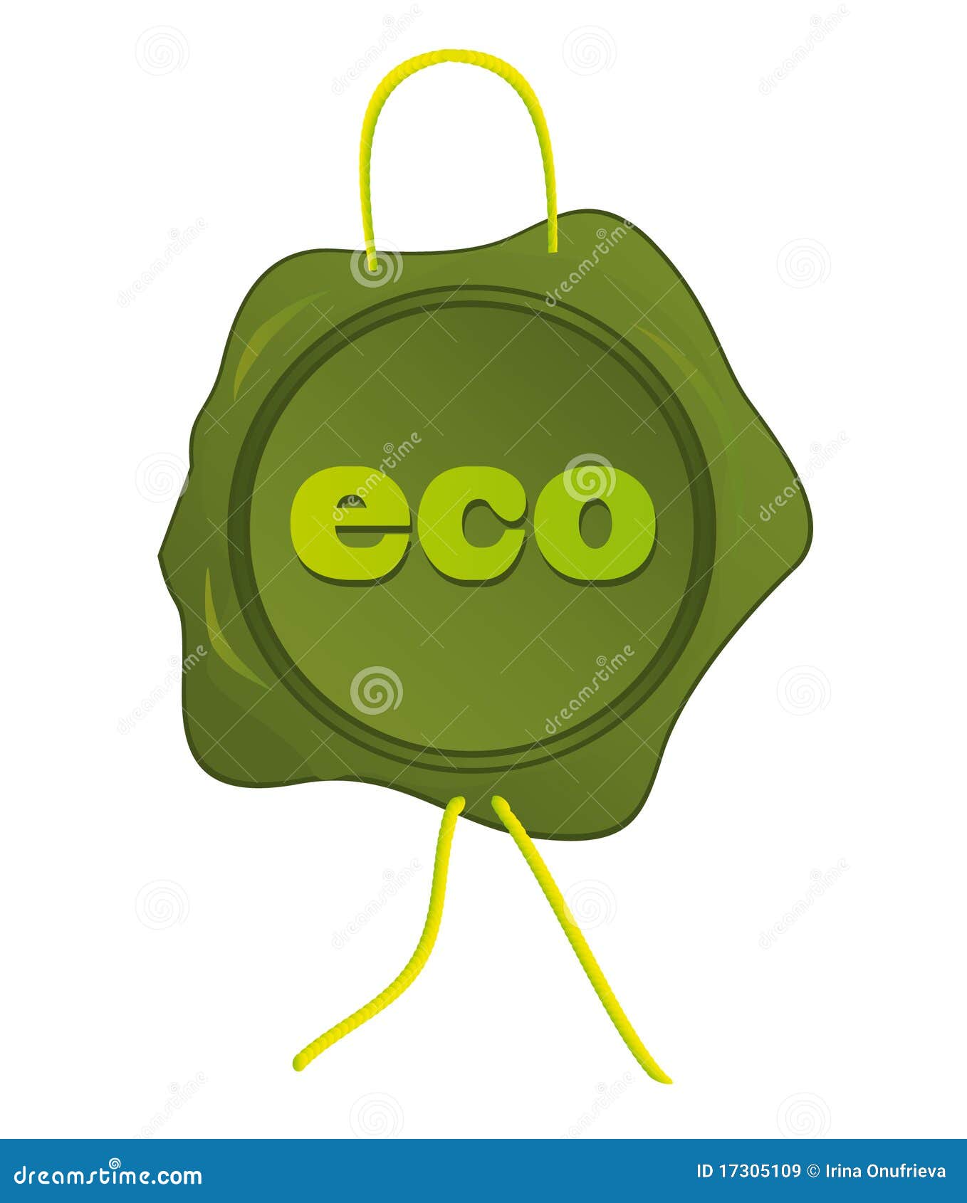 Green stamp stock vector. Illustration of isolated, blank - 17305109