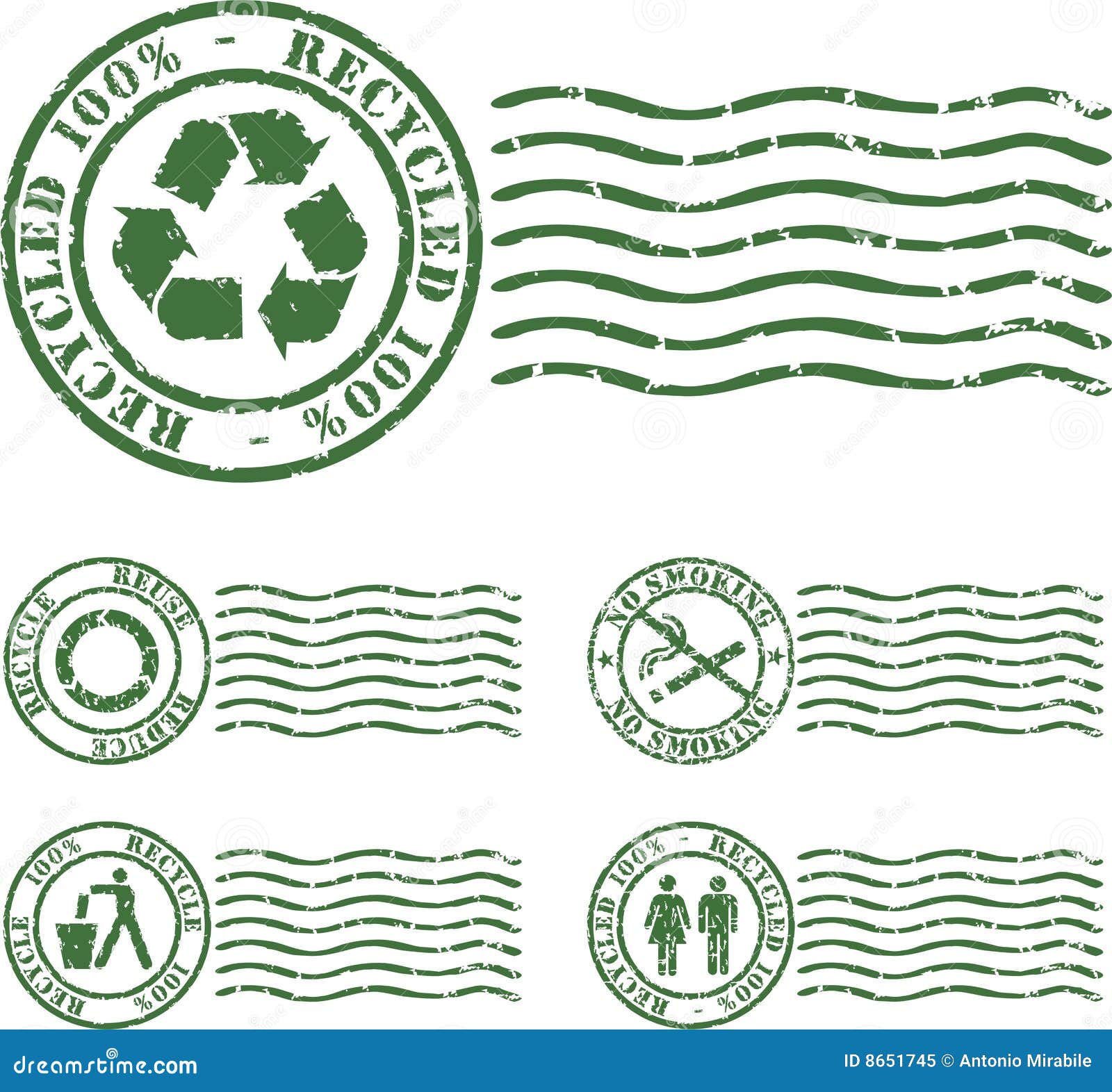 Green stamp stock illustration. Illustration of care, print - 8651745