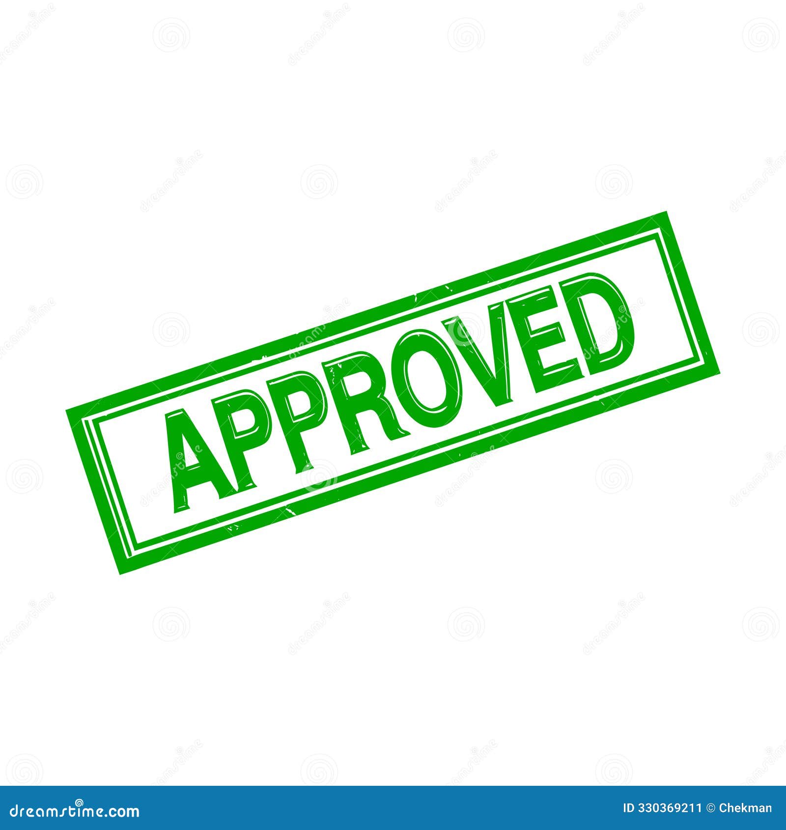 Green Stamp Showing the Word Approved, for Marking Documents or ...