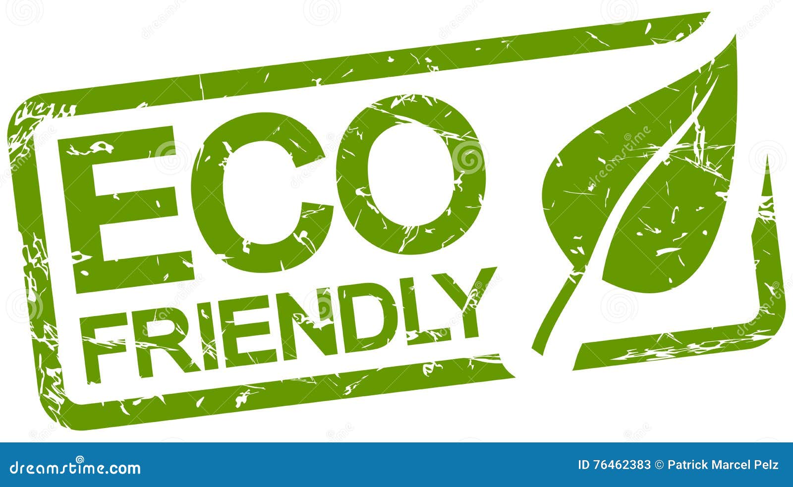 Green Stamp with Text ECO Friendly Stock Vector - Illustration of ...