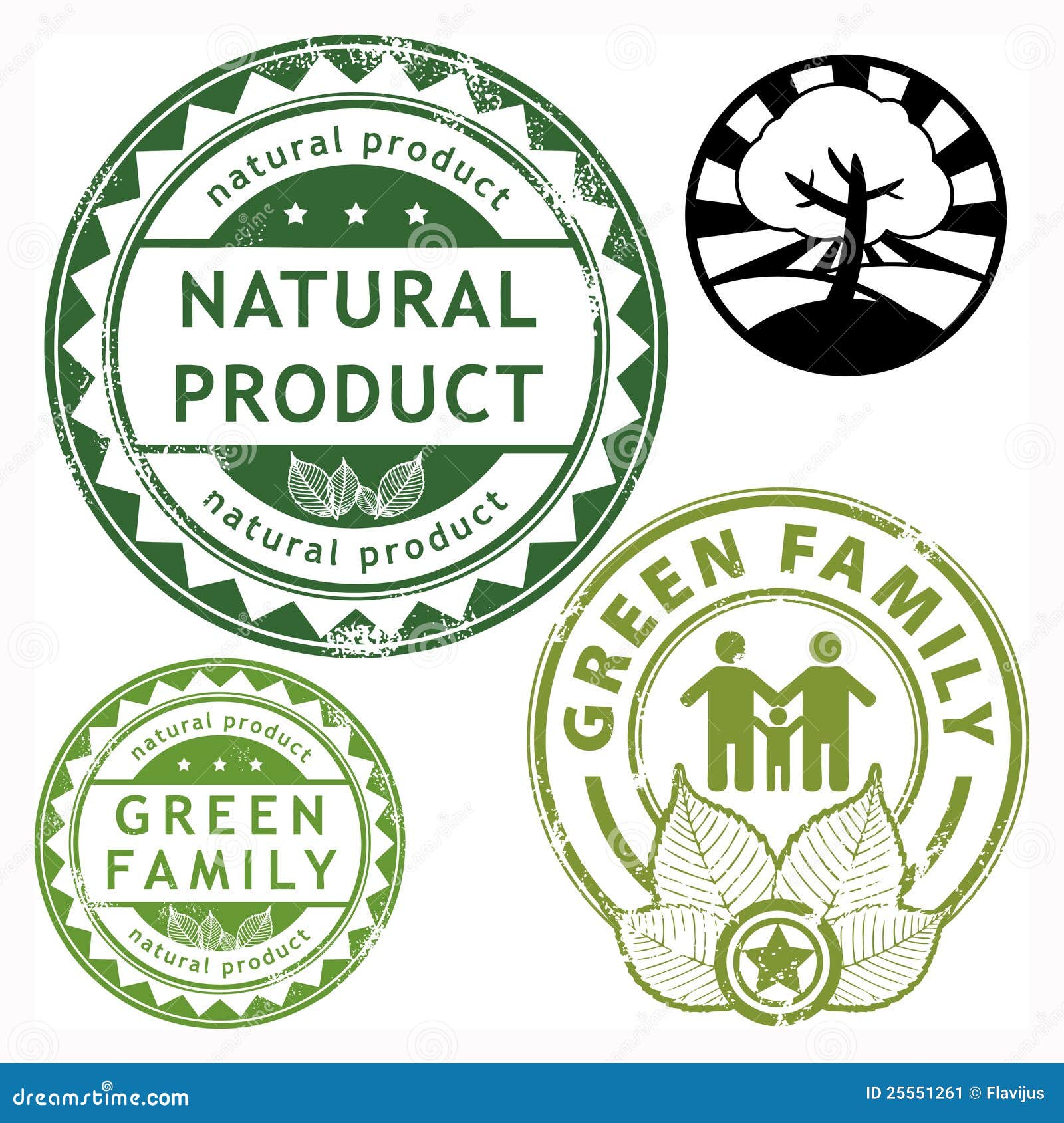 Green stamps set stock vector. Illustration of print - 25551261