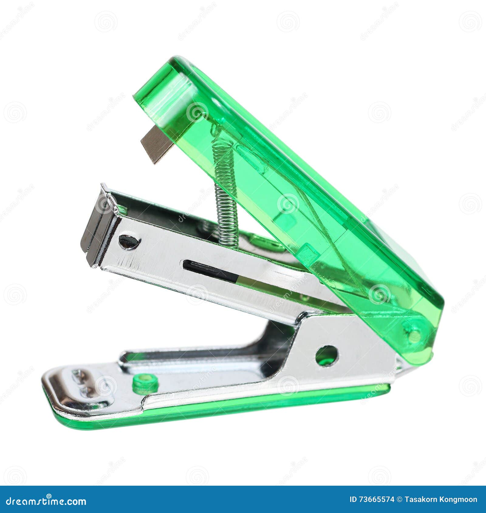 Green Stapler Isolated on White Stock Illustration - Illustration of path, iron: 73665574