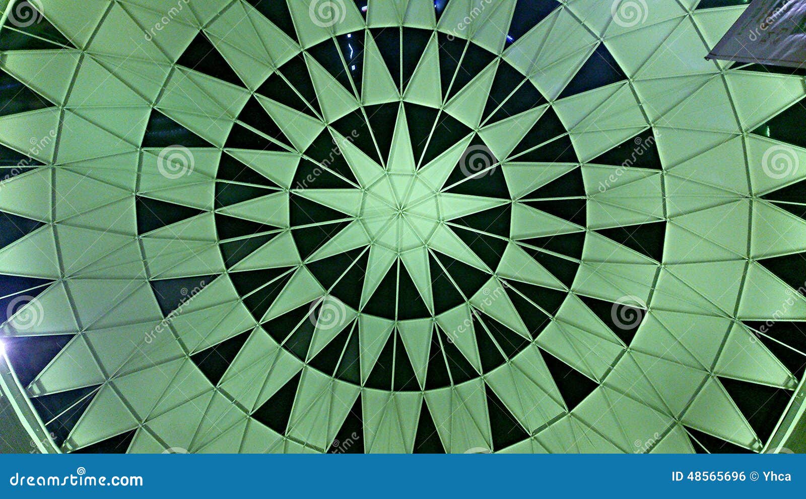 Green star ceiling pattern stock photo. Image of dome - 48565696