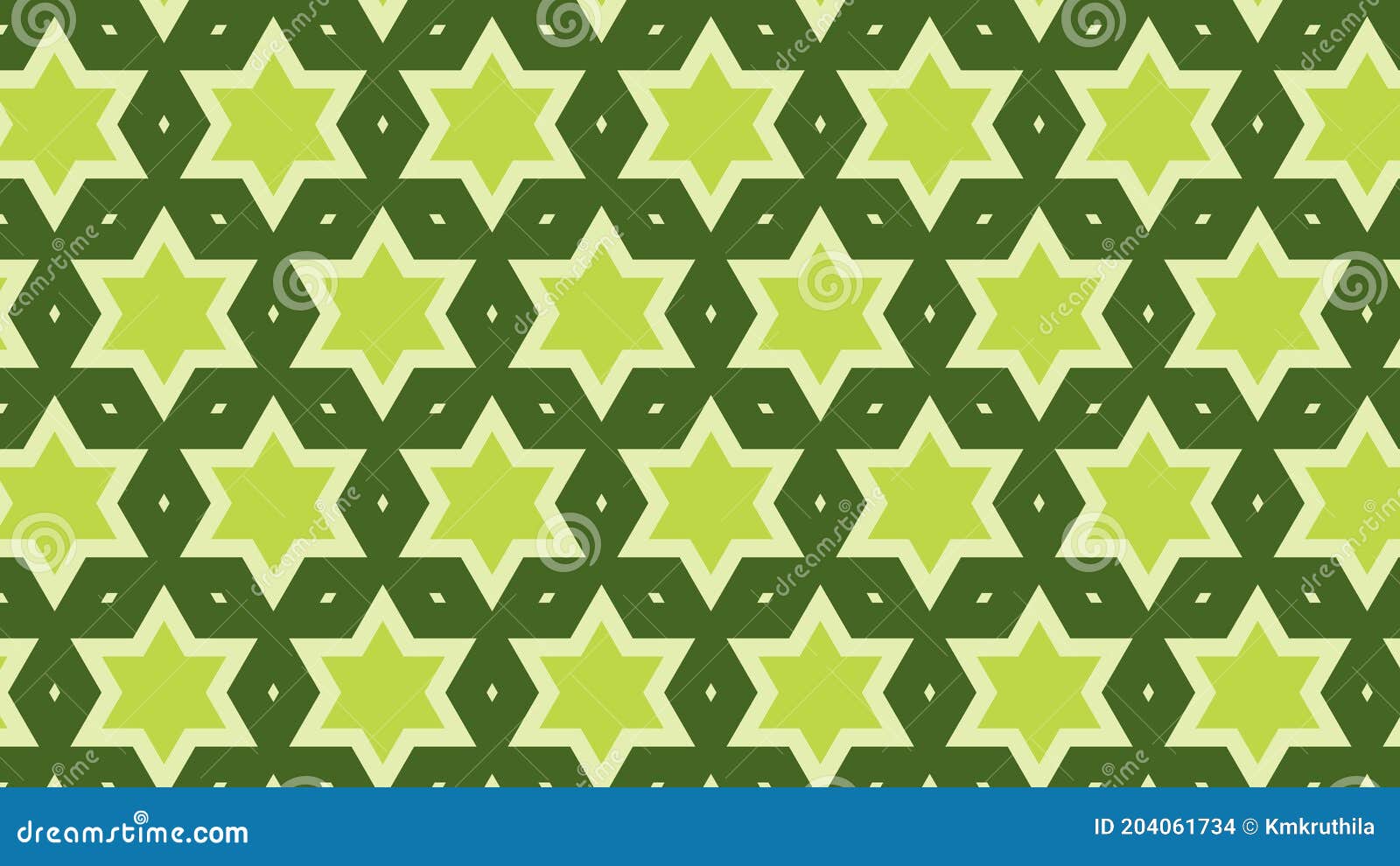 Green Star Pattern Background Stock Illustration - Illustration of ...