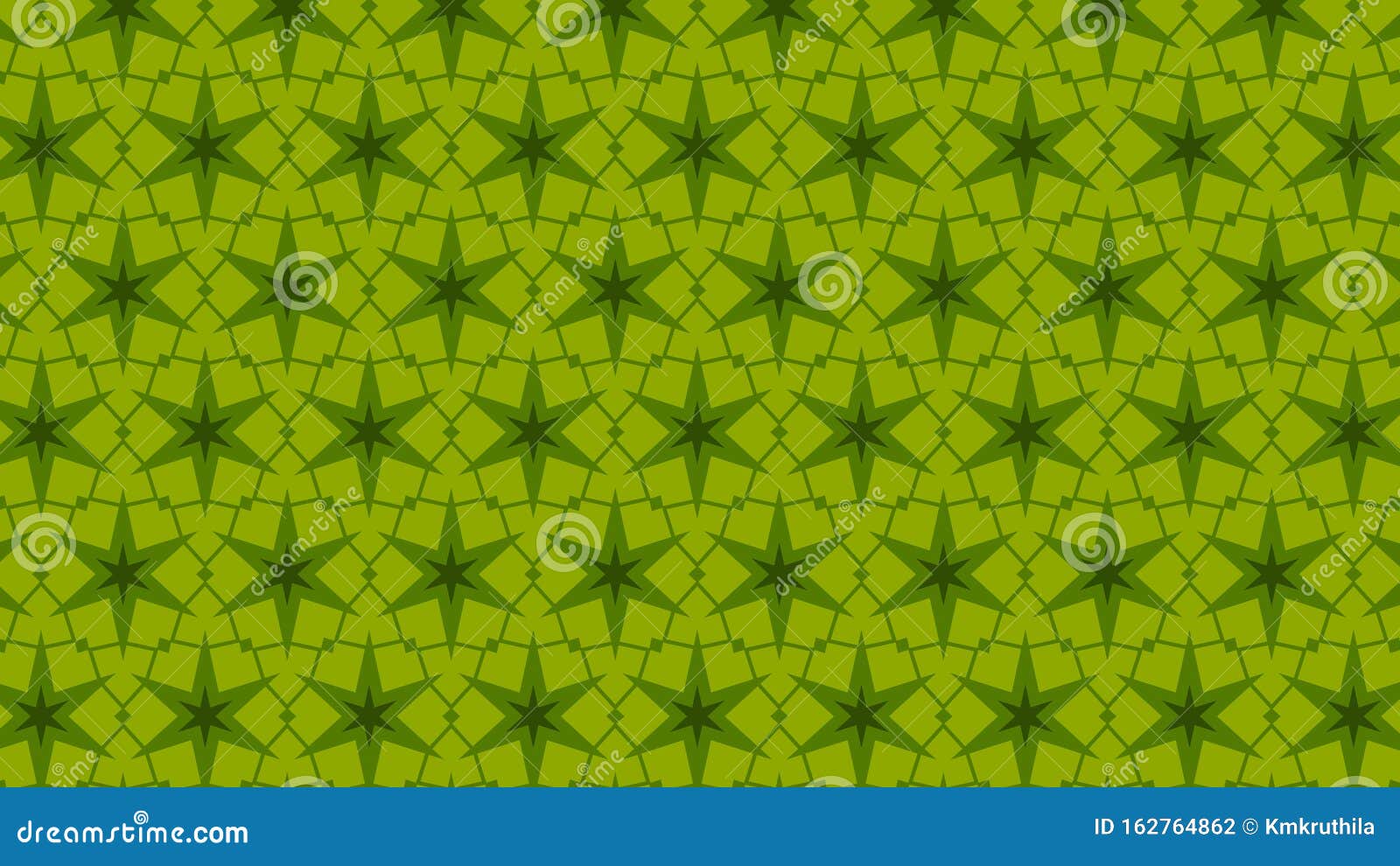 Green Stars Pattern Background Vector Art Stock Vector - Illustration ...