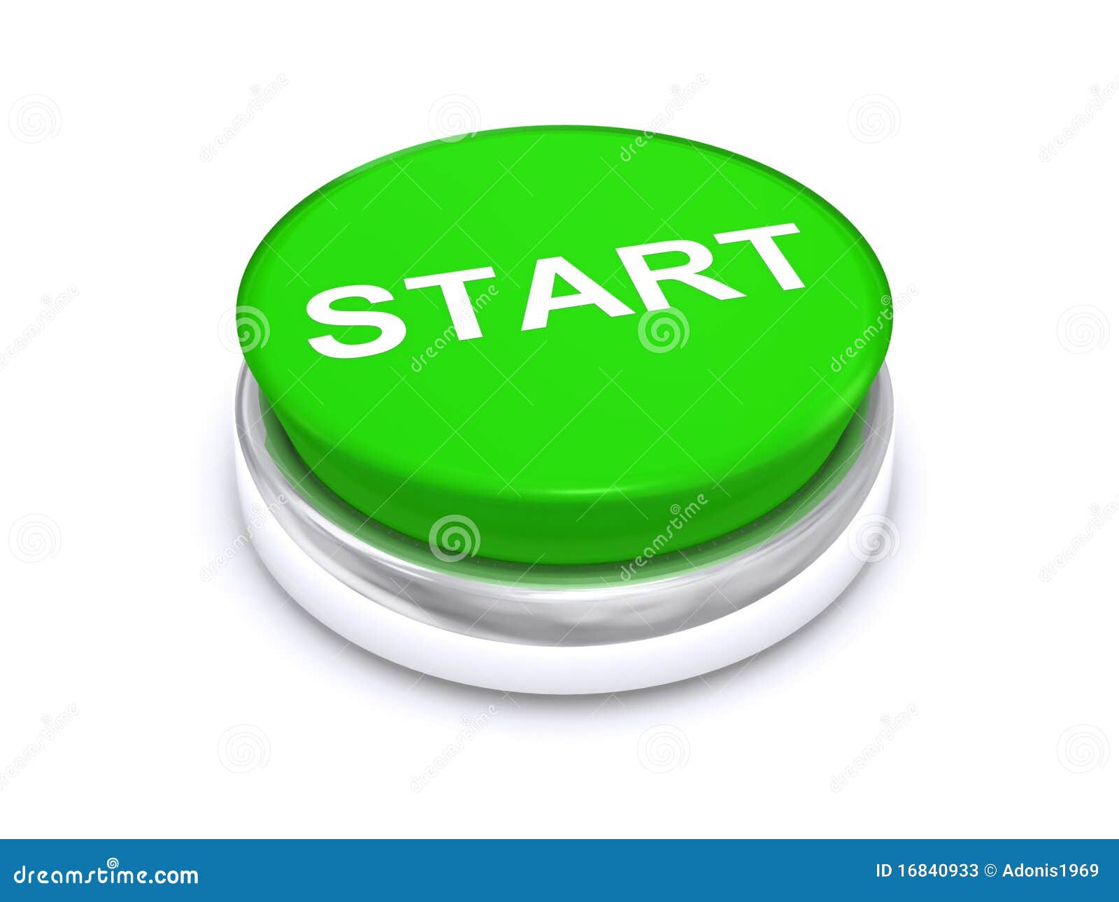 Start Button Icon On White Background. Simple Element Illustration From ...