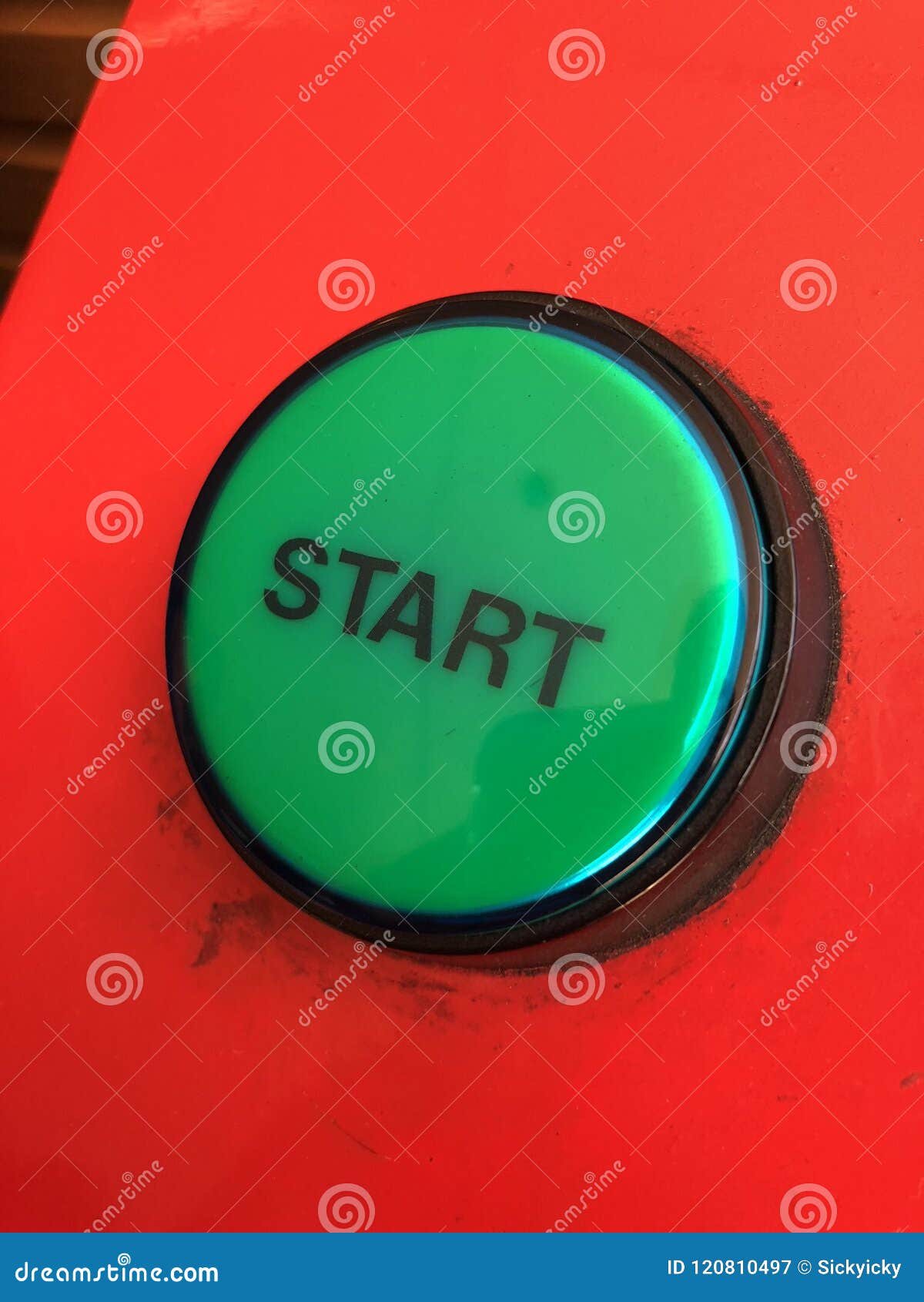 Green start stock image. Image of classic, start, button - 120810497