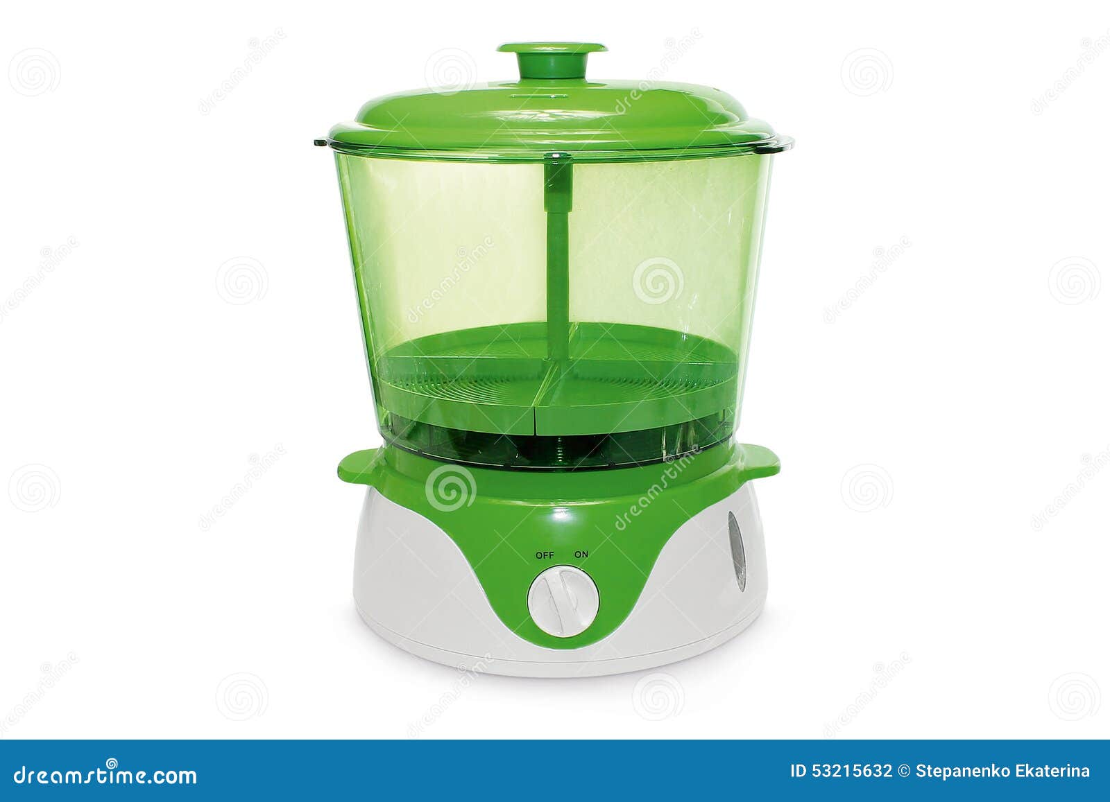 Green Steamer on a White Background Stock Photo - Image of economical ...
