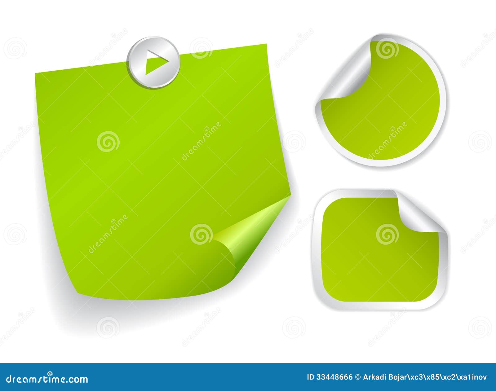 Green stickers stock illustration. Illustration of icon - 33448666