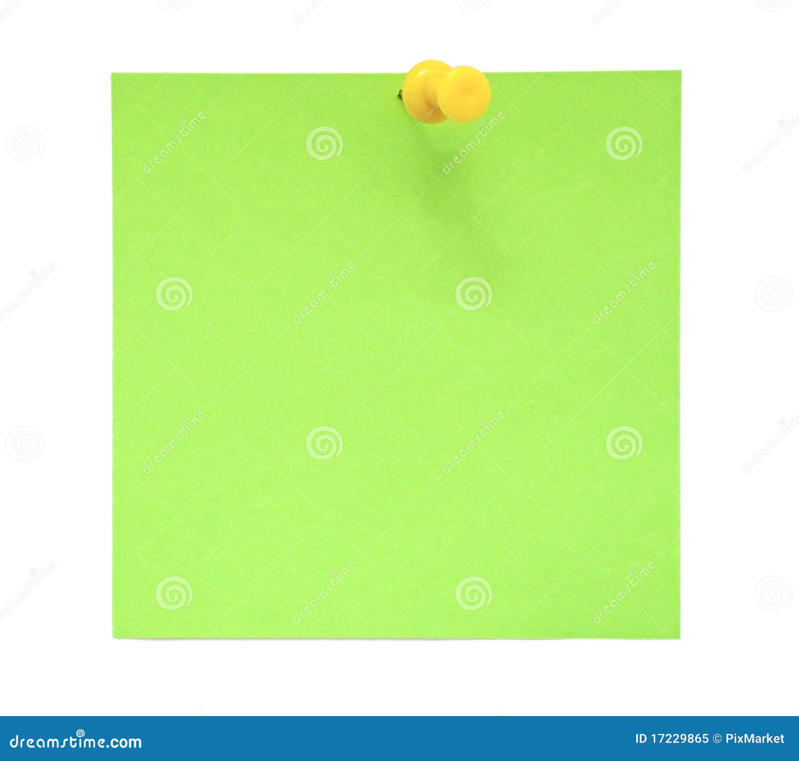 Green sticky note stock image. Image of attach, bulletinboard - 17229865