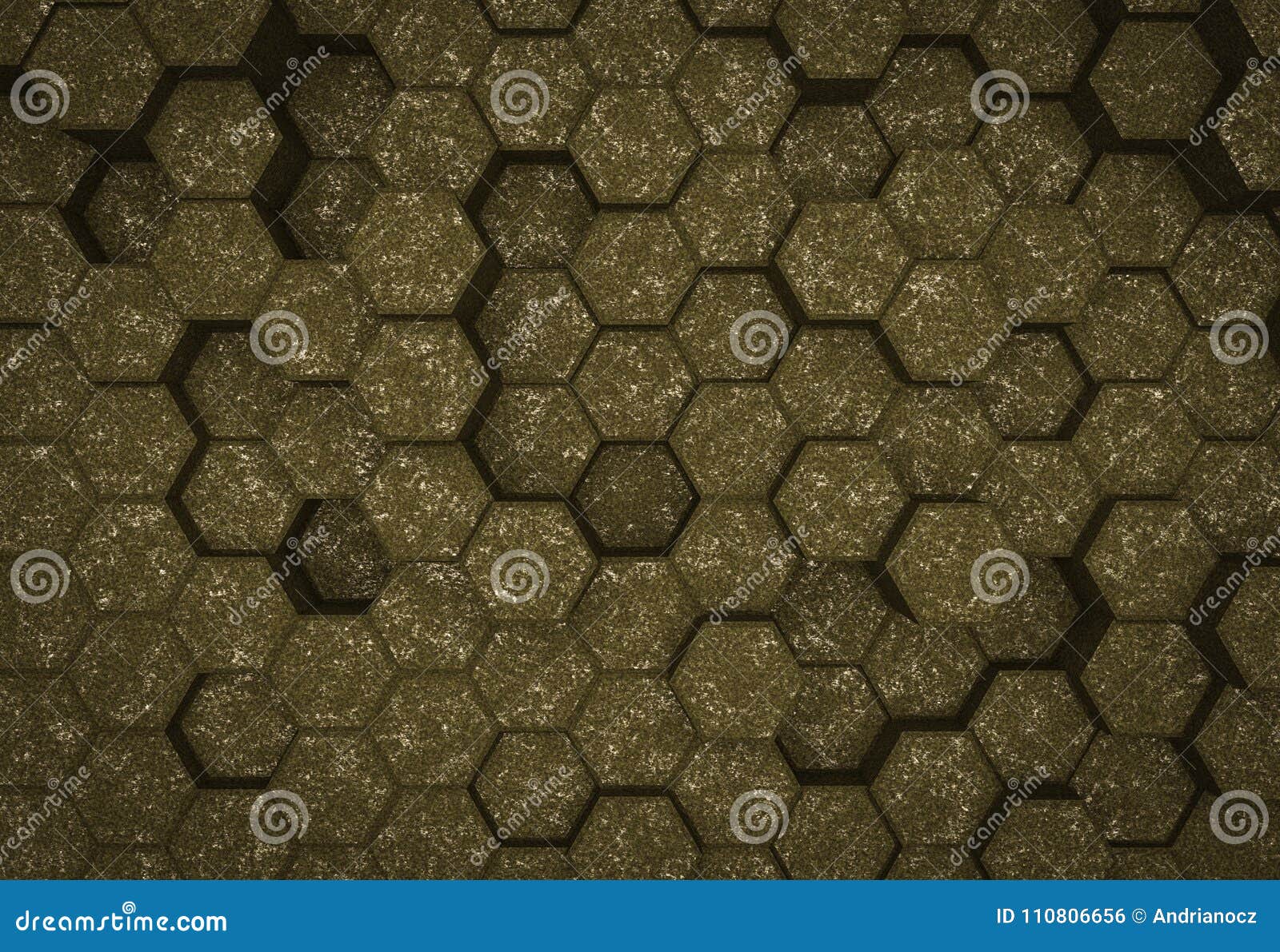 Green Stone Hexagon Pattern - Honeycomb Concept Stock Illustration ...