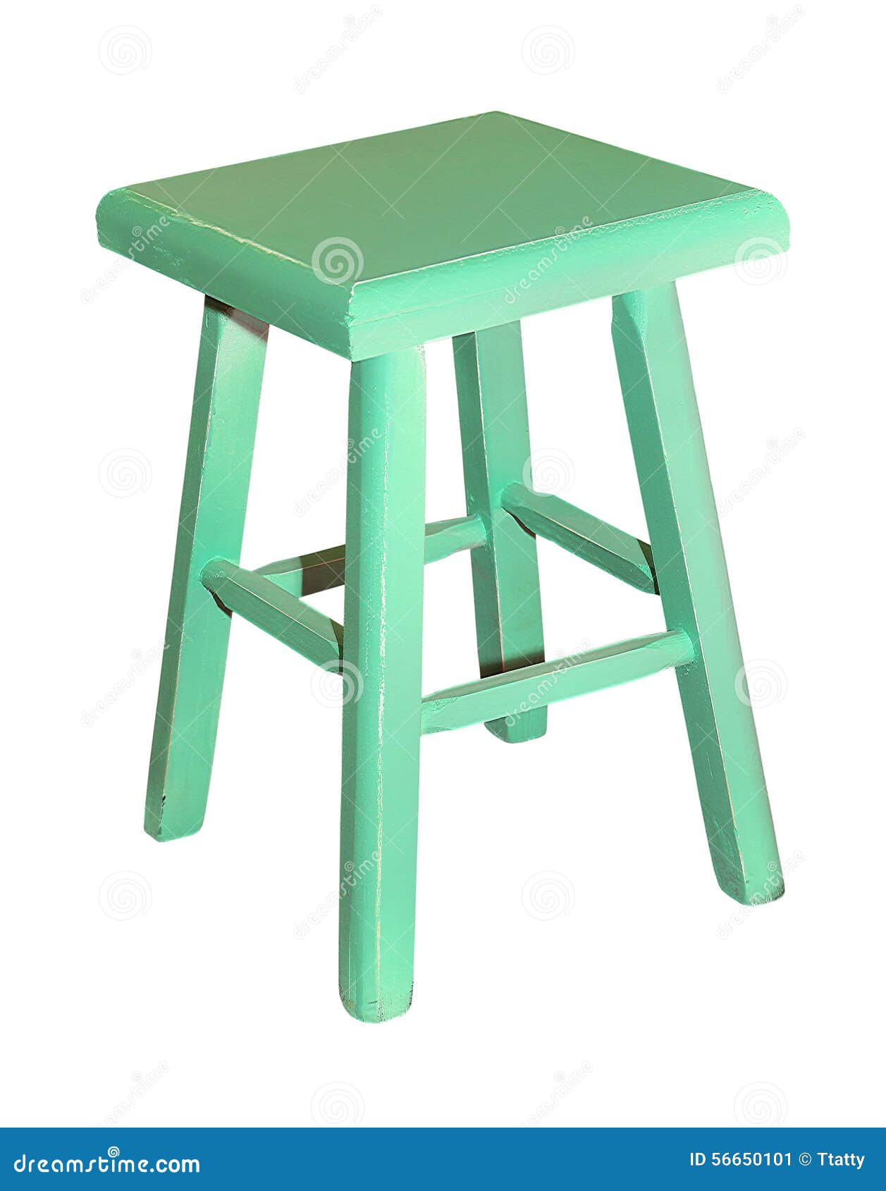 Green stool stock image. Image of chair, seat, wooden - 56650101