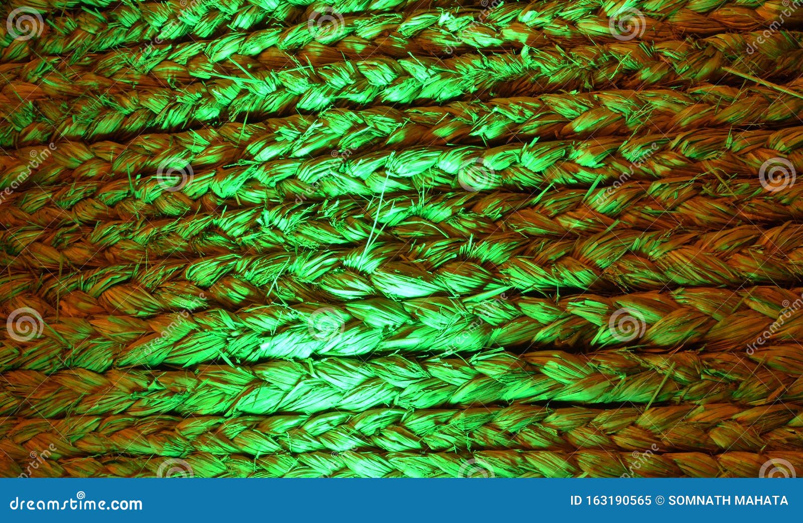 Green Straw Rope Abstract Background. Green Texture Stock Image - Image ...
