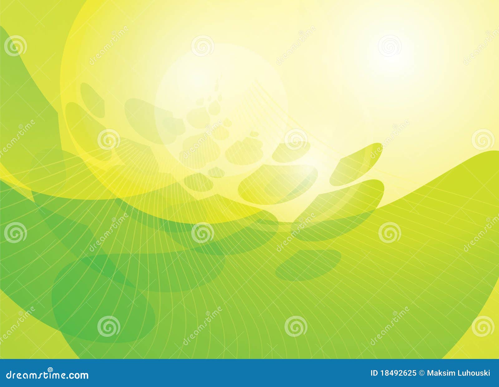Green stream stock vector. Illustration of line, light - 18492625