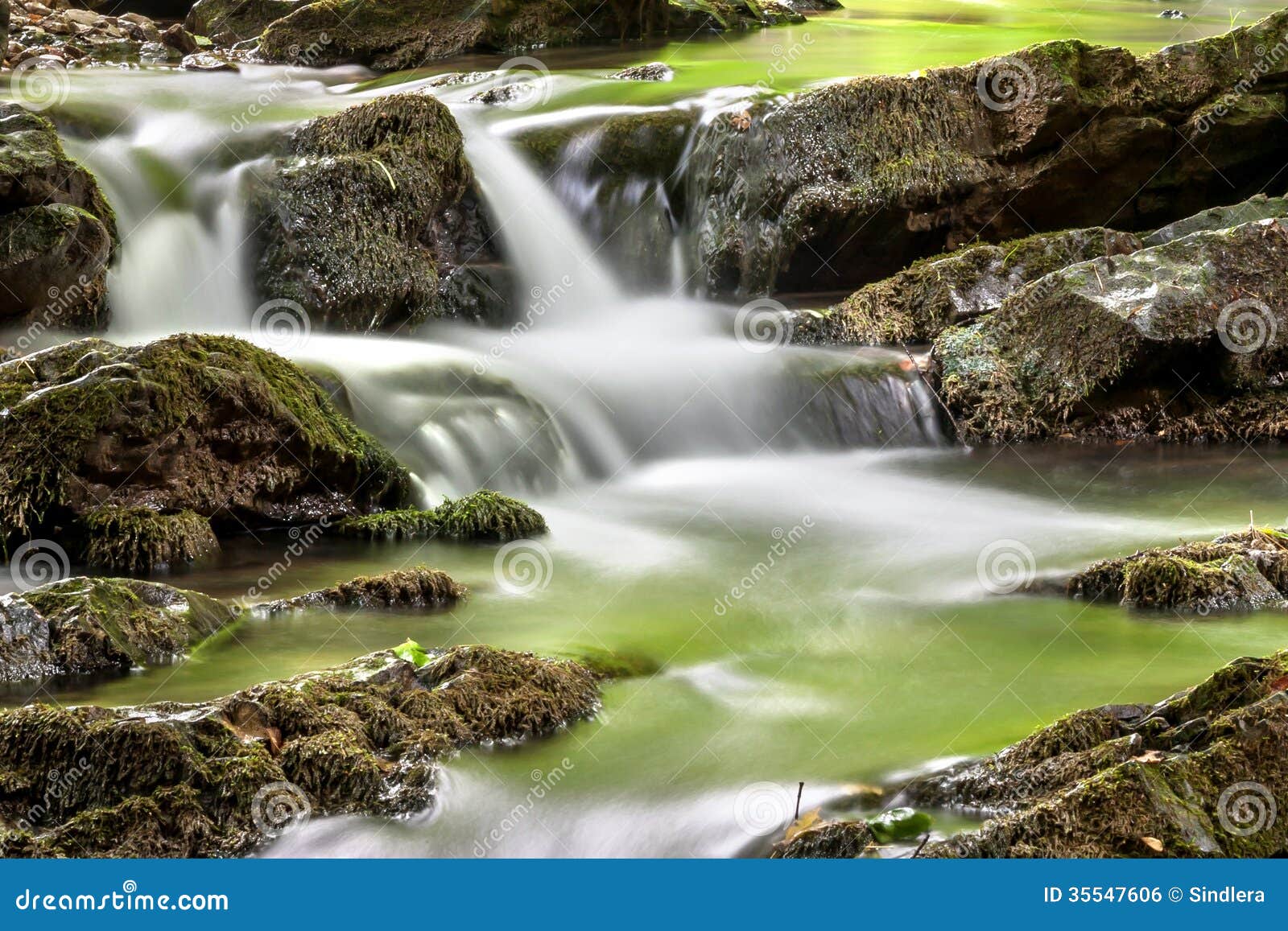 Green stream. stock photo. Image of nature, summer, spring - 35547606
